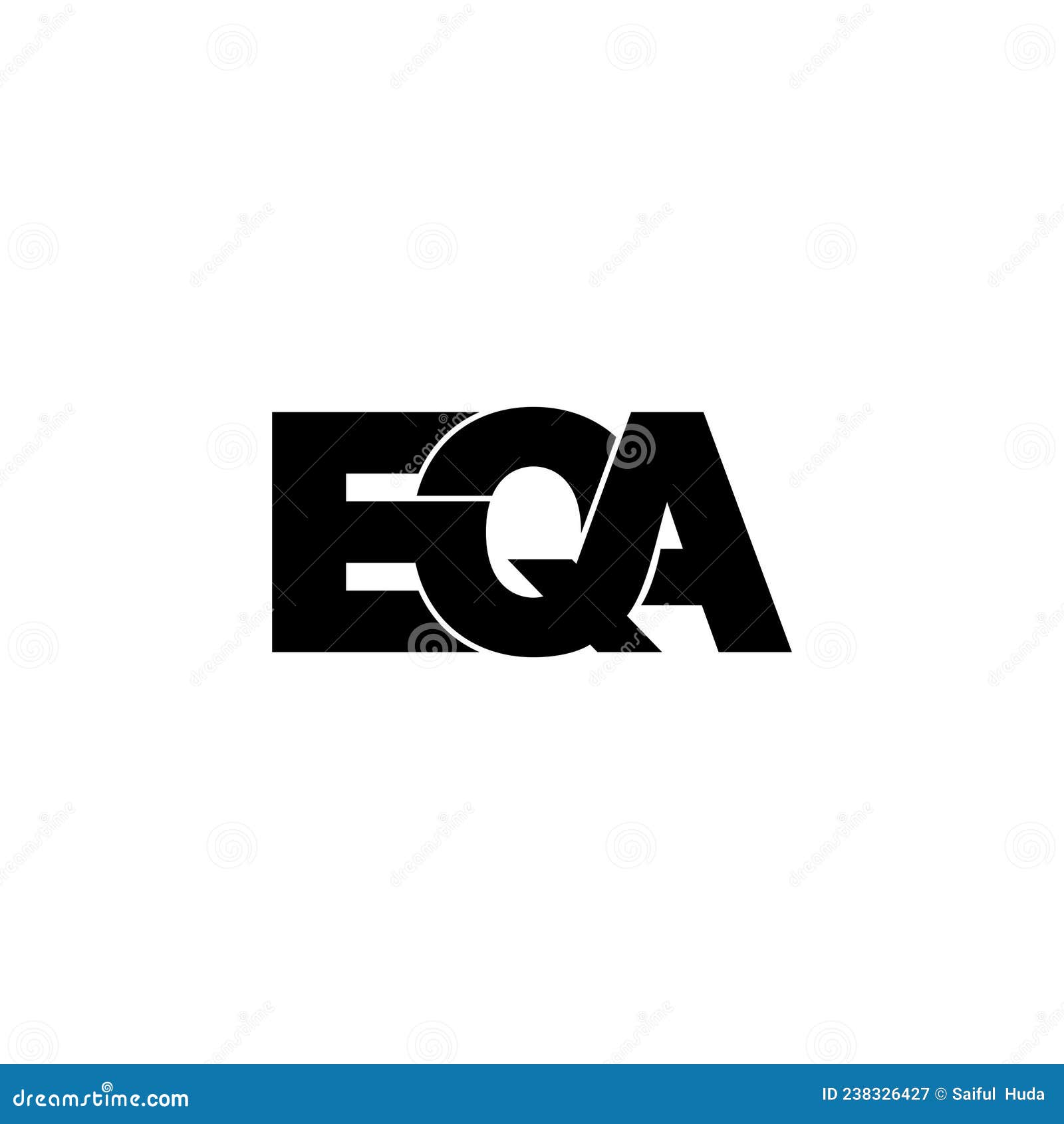 Letter EQA Simple Monogram Logo Icon Design. Stock Vector ...