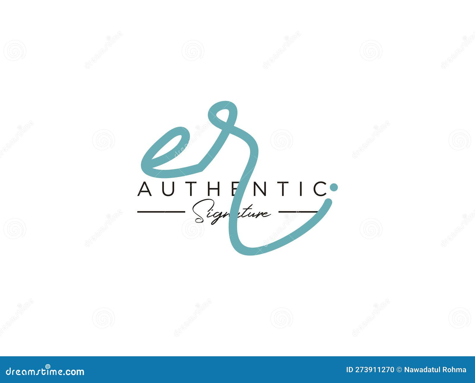 Letter ER Signature Logo Template Vector Stock Vector - Illustration of ...