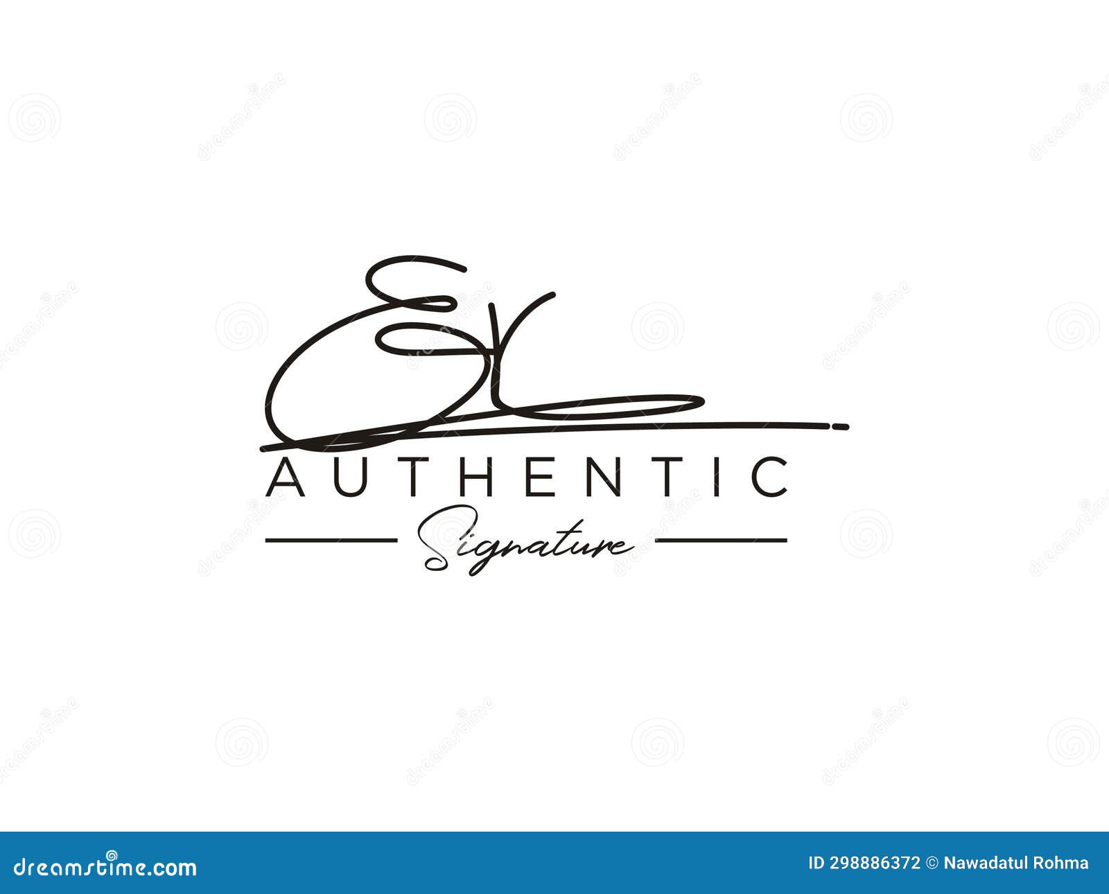 Letter ER Signature Logo Template Vector | CartoonDealer.com #298886372