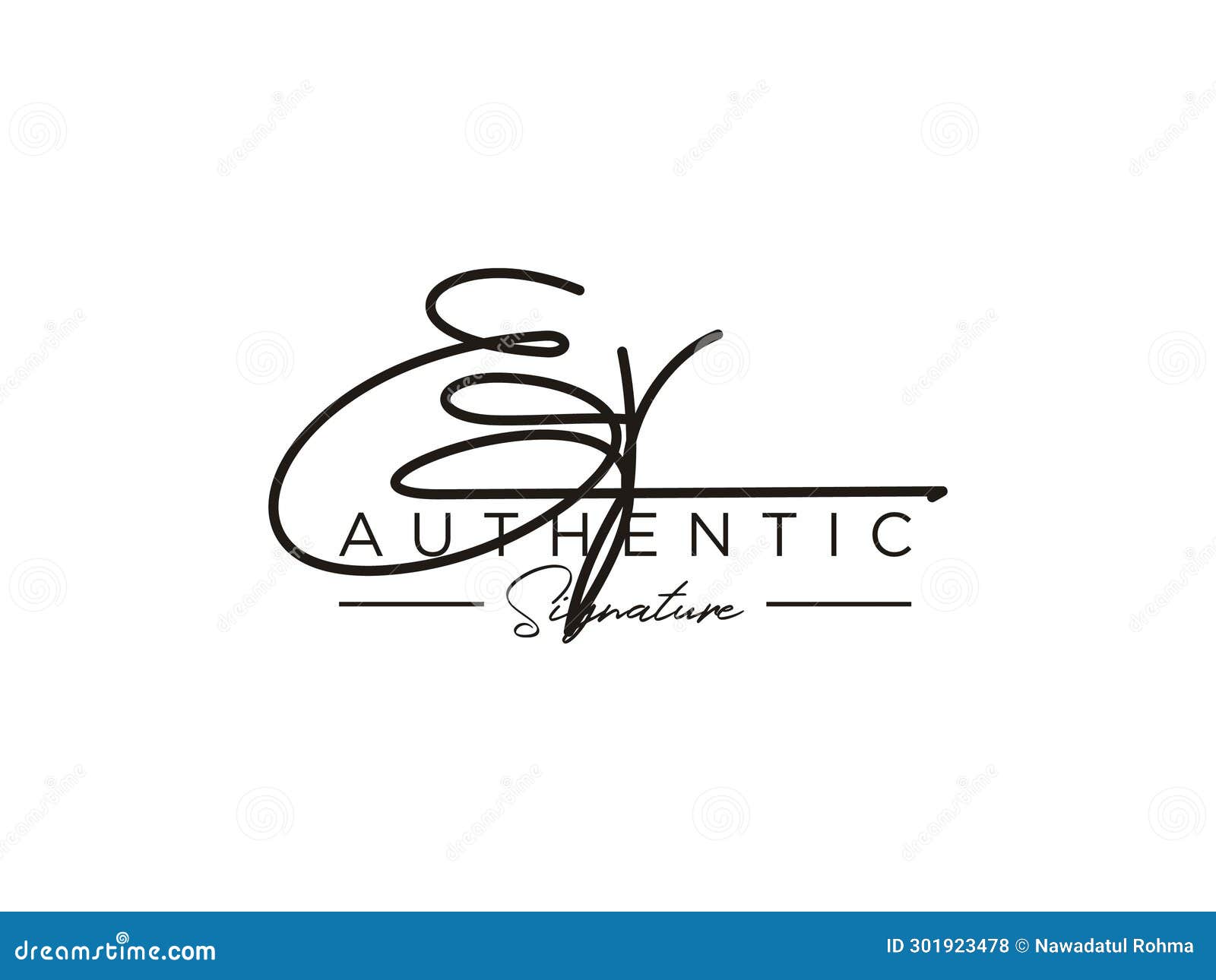 Letter ER Signature Logo Template Vector Stock Vector - Illustration of ...