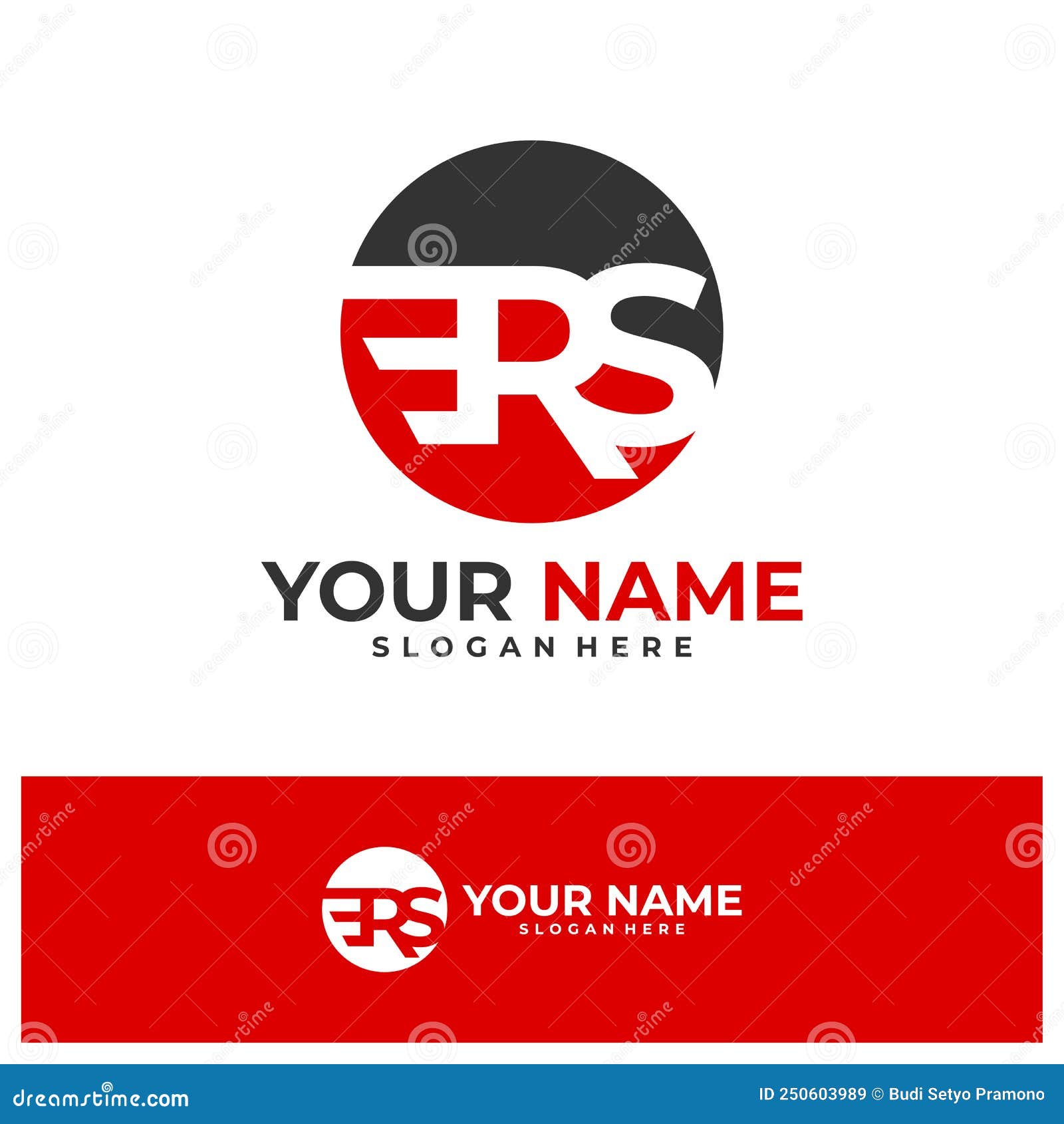 Letter ERS Logo Design Template. Initial ERS Course Logo Concept Vector ...