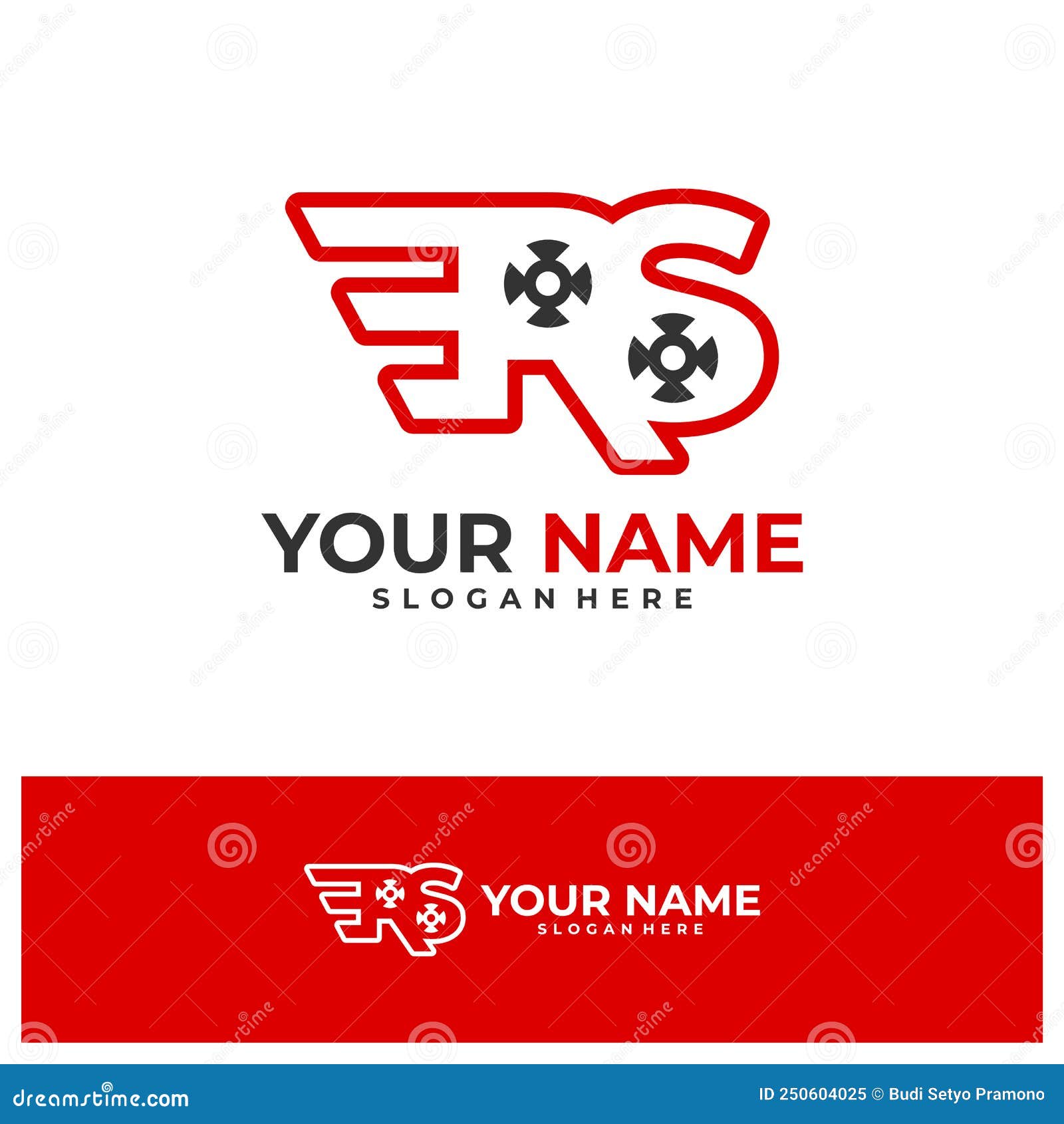 Letter ERS Logo Design Template. Initial ERS Course Logo Concept Vector ...