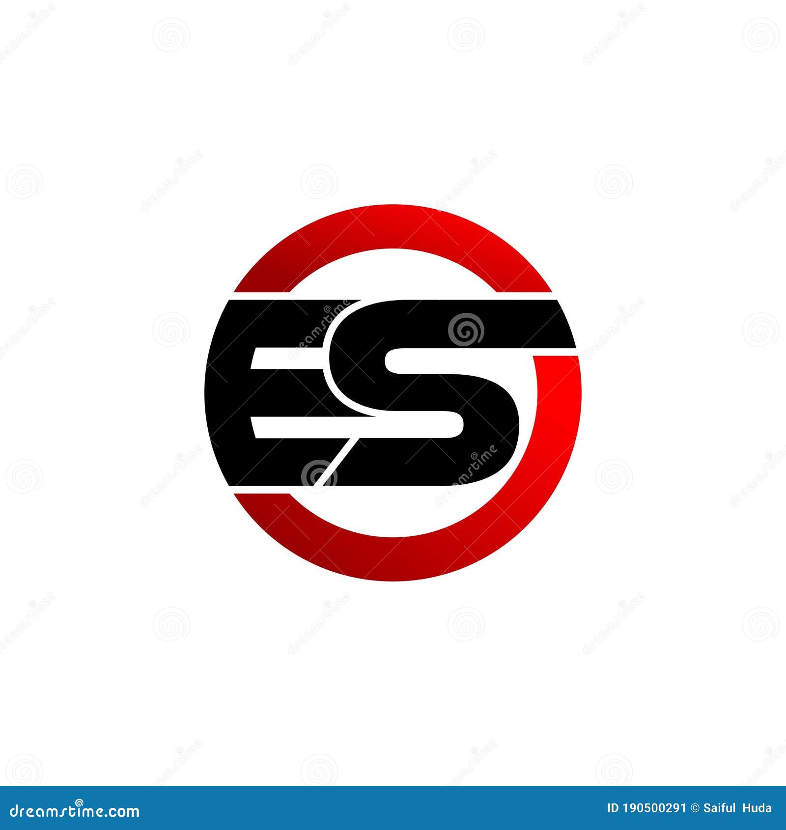 Letter ES Monogram Logo Icon Design Vector. Stock Vector - Illustration ...