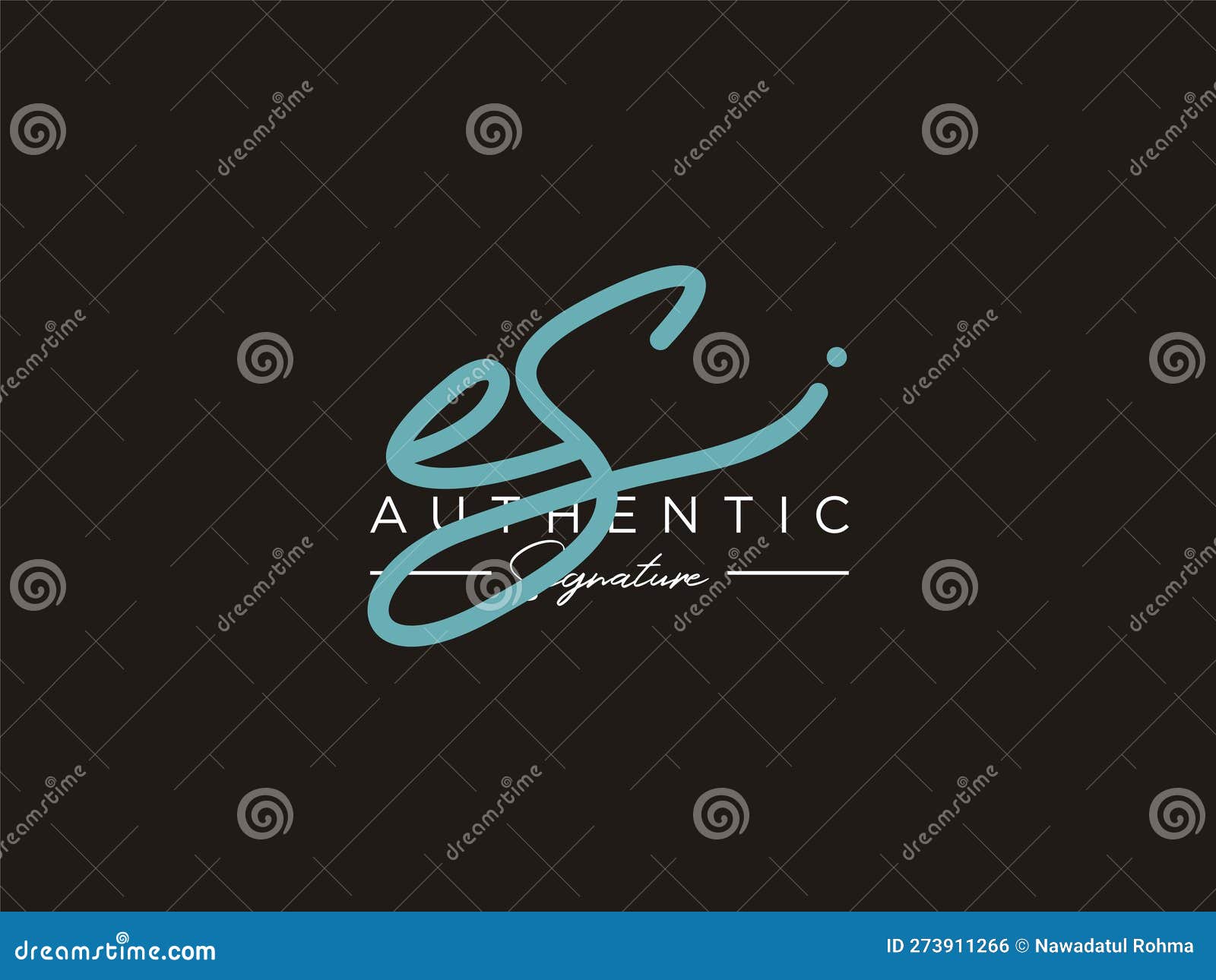 Letter ES Signature Logo Template Vector Stock Vector - Illustration of ...