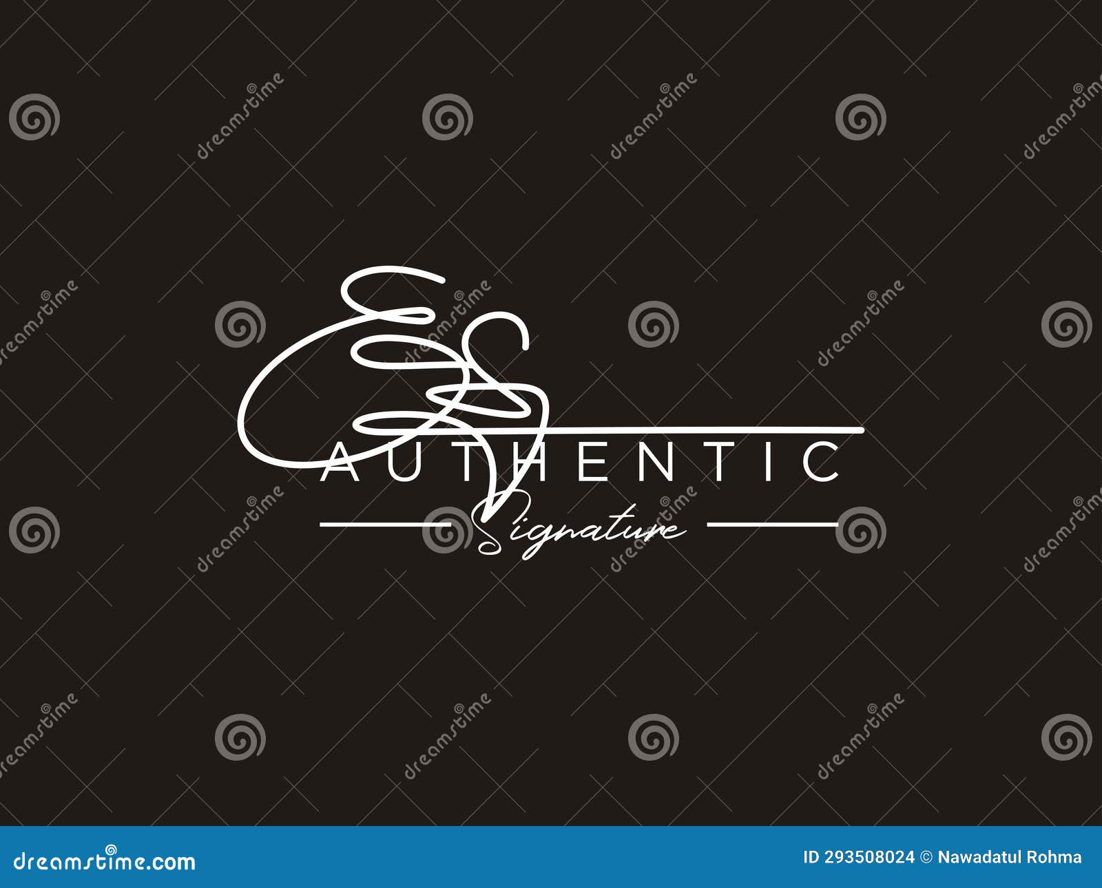Letter ES Signature Logo Template Vector Stock Vector - Illustration of ...