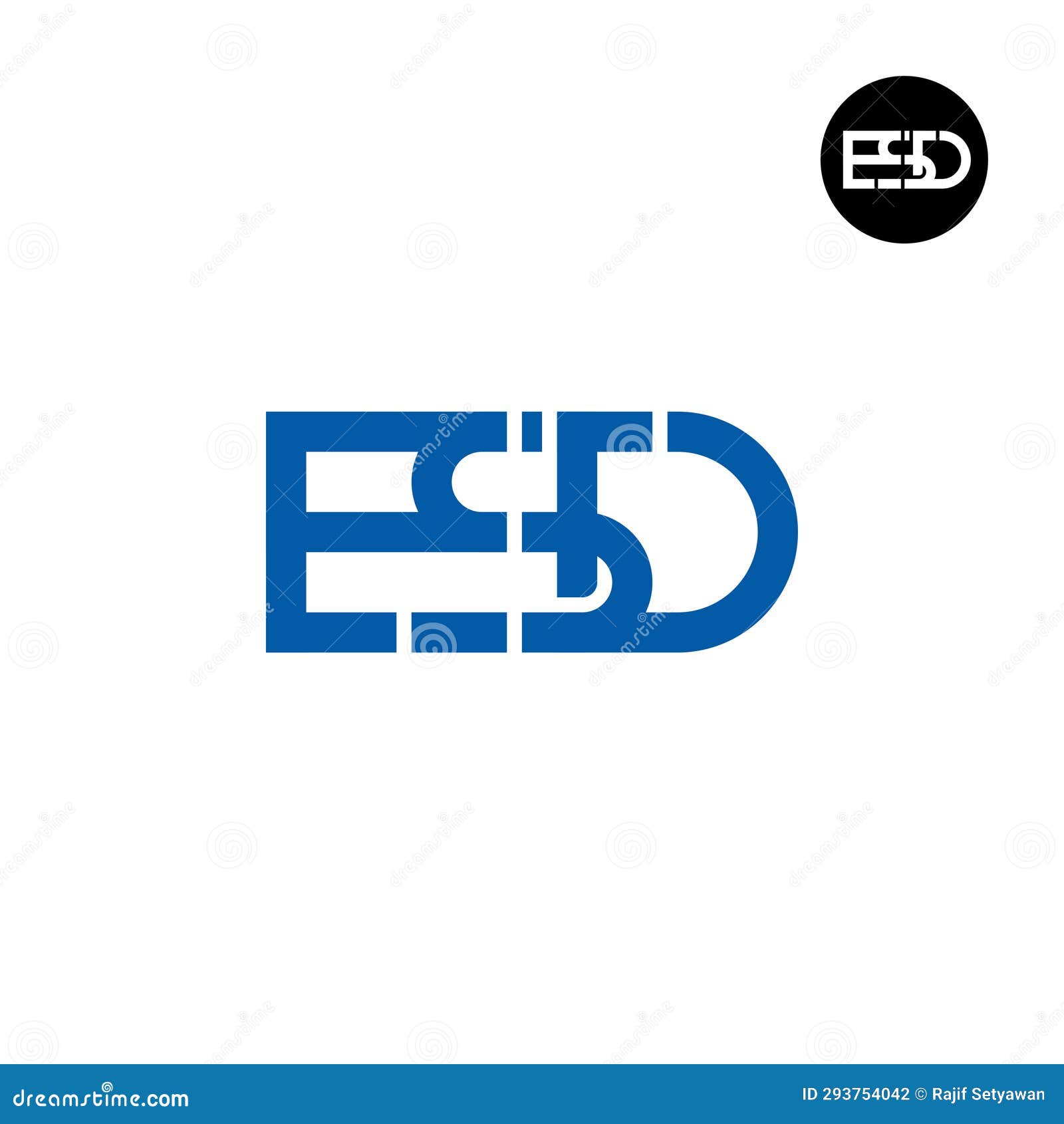 Letter ESD Monogram Logo Design Stock Vector - Illustration of ...