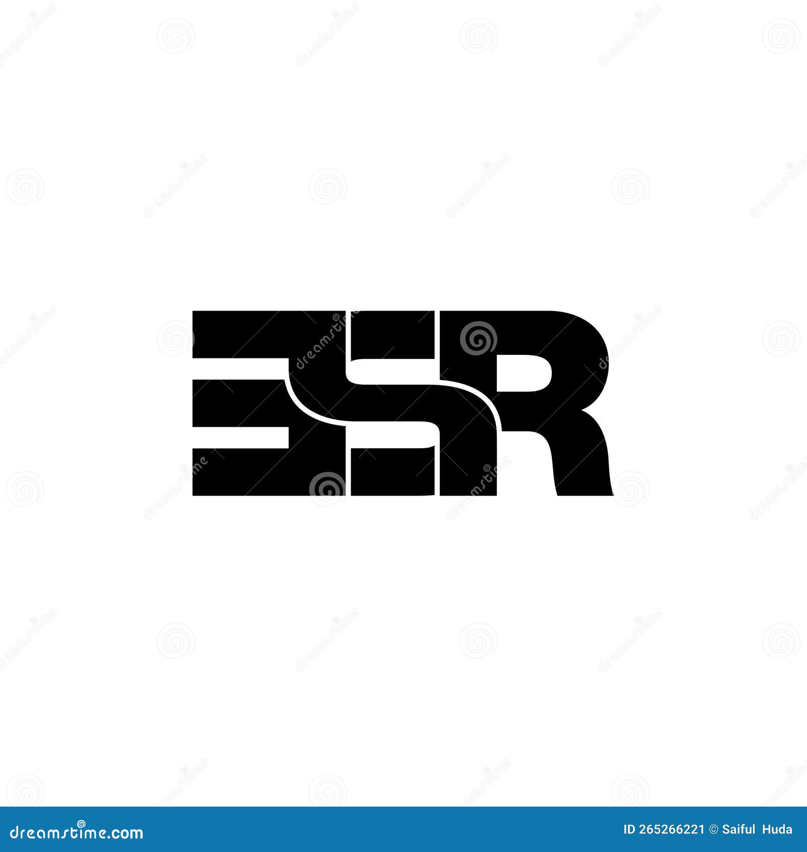 Letter ESR Simple Monogram Logo Icon Design. Stock Vector ...