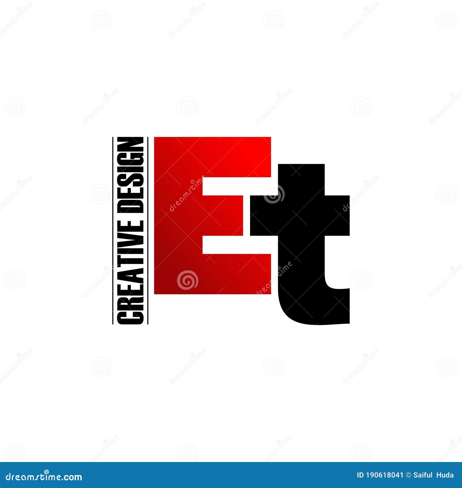 Letter ET Monogram Logo Icon Design Vector. Stock Vector - Illustration ...