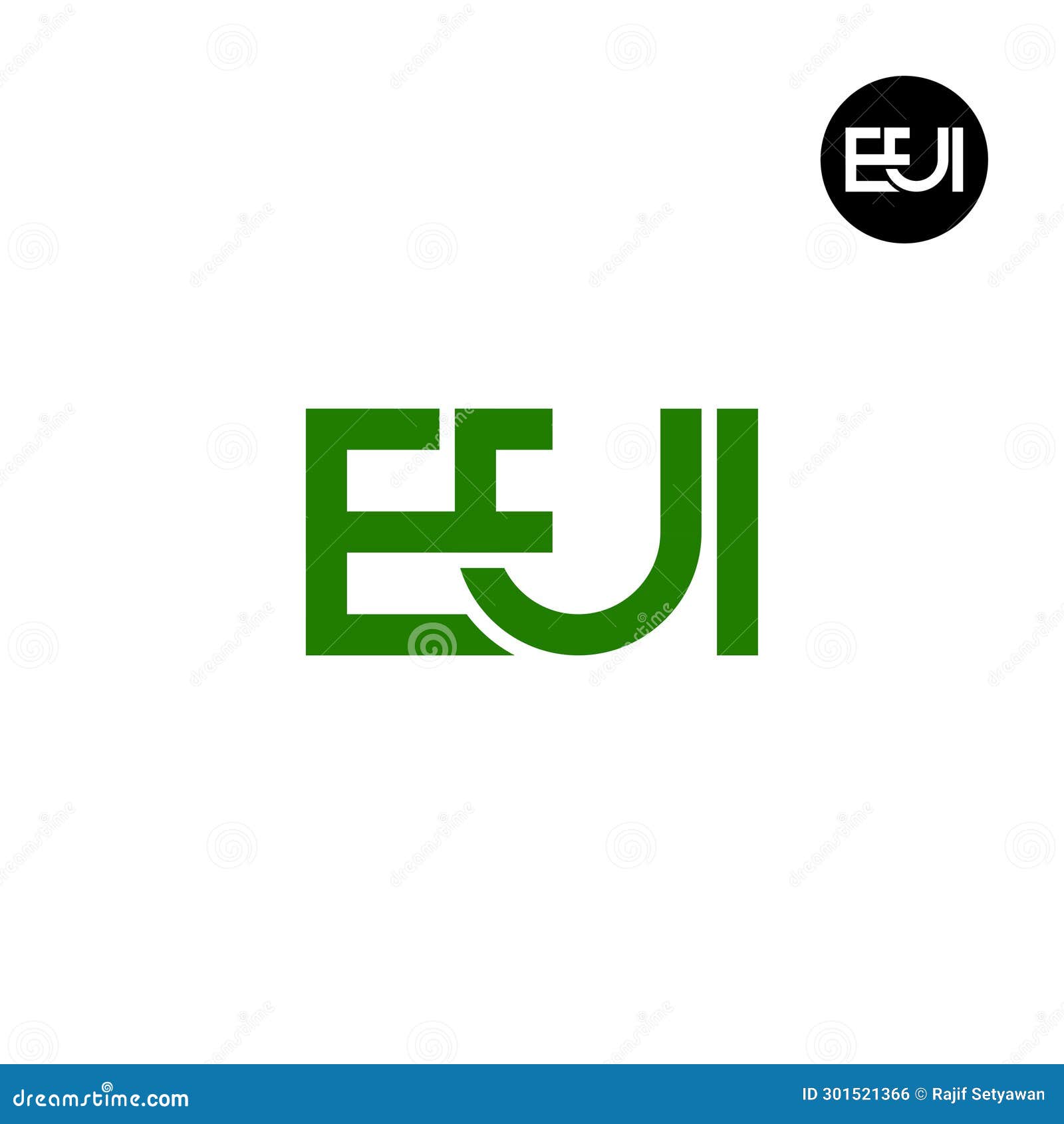 Letter EUI Monogram Logo Design Stock Vector - Illustration of designs ...