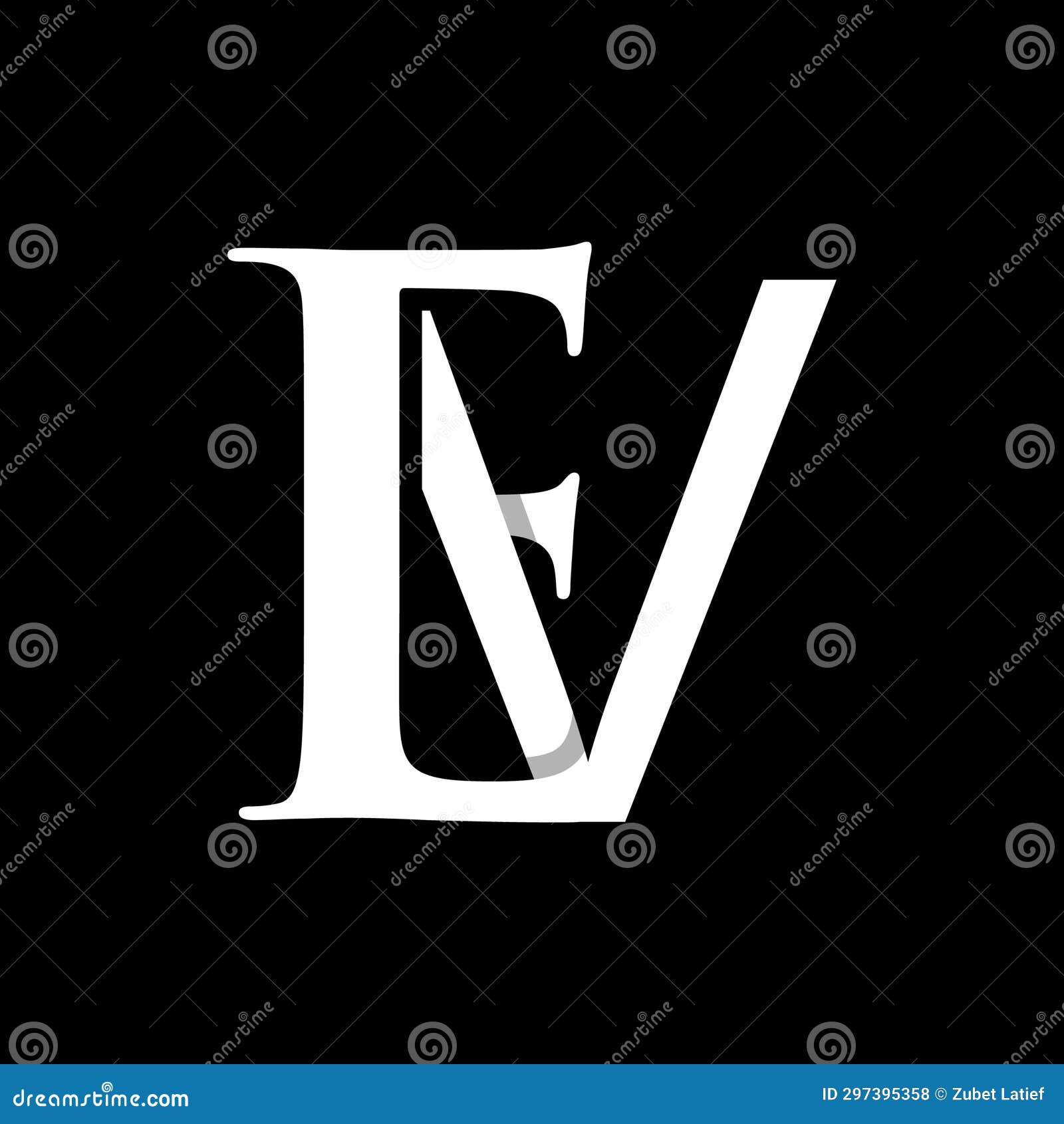 Letter EV Modern Monogram Logo Vector Design, Logo Initial Vector Mark ...
