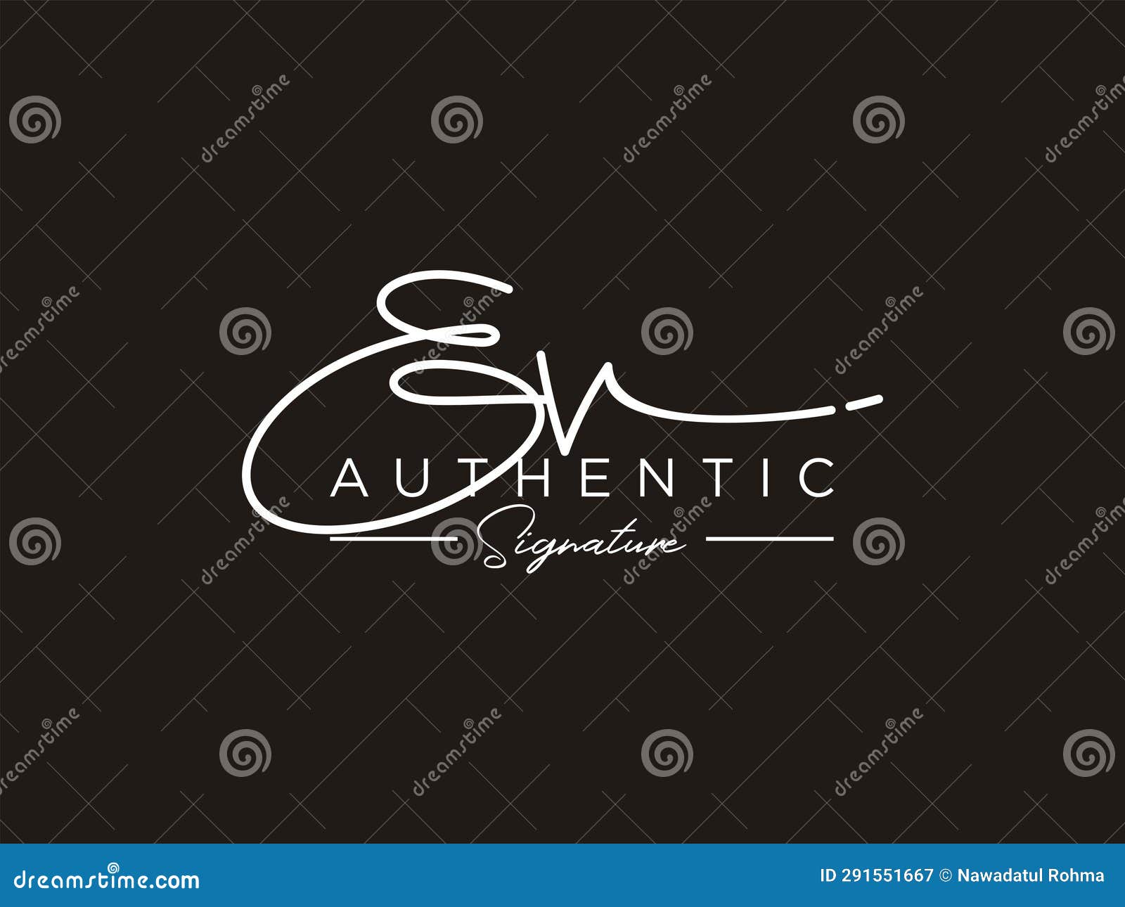 Letter EV Signature Logo Template Vector Stock Vector - Illustration of ...