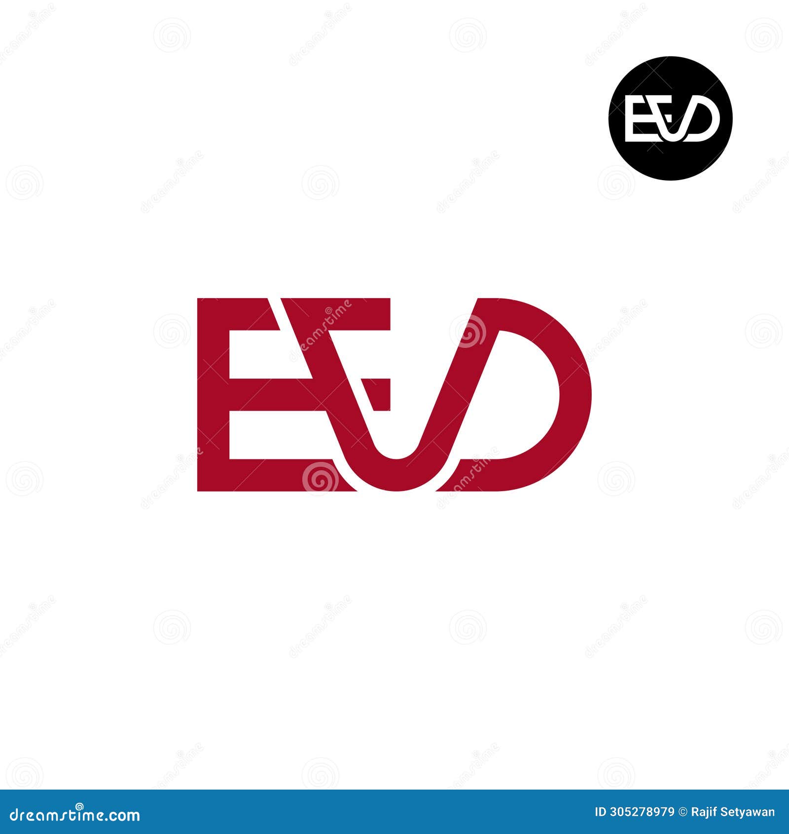 Letter EVD Monogram Logo Design Stock Vector - Illustration of ...