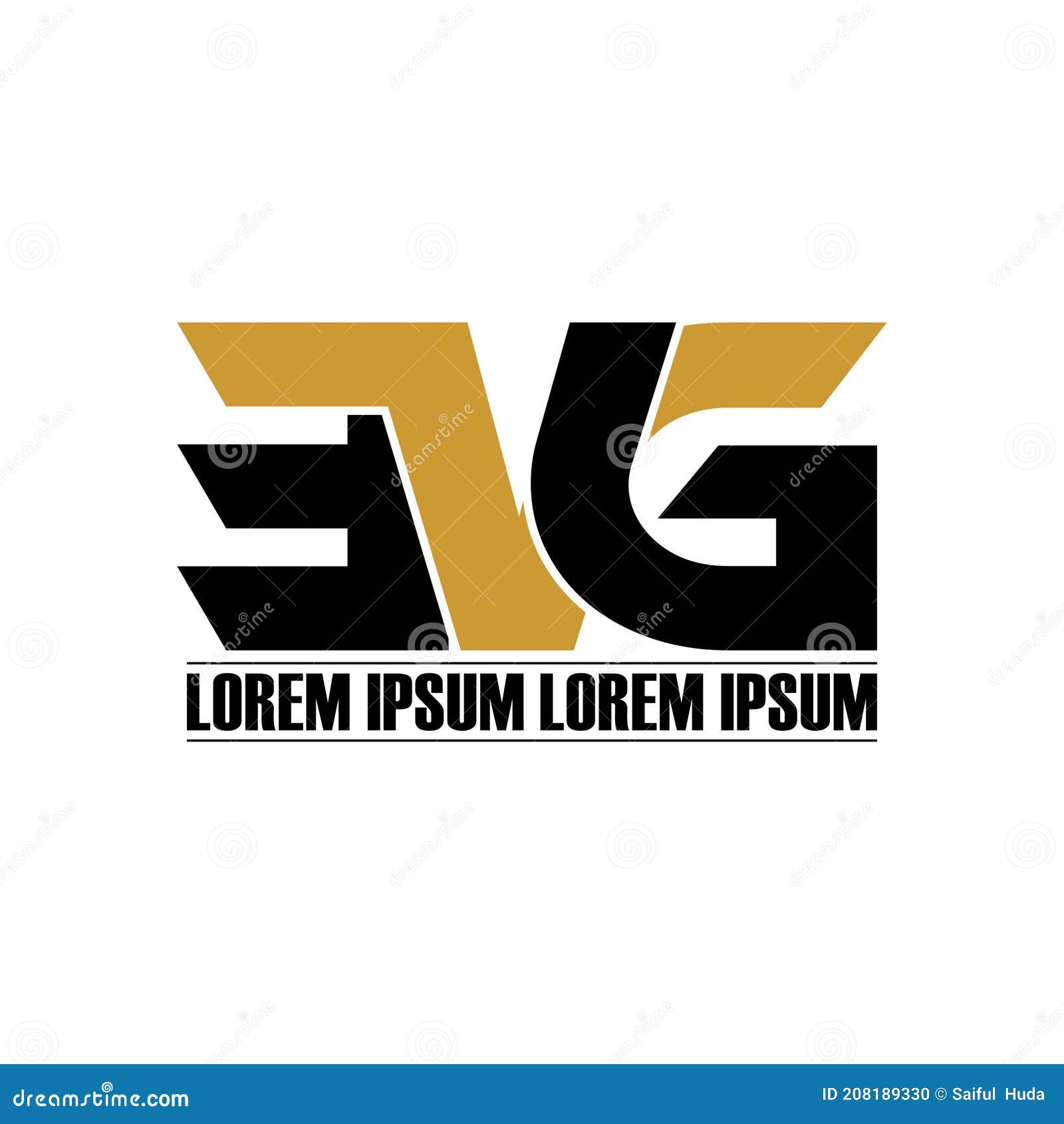 Letter EVG Simple Monogram Logo Icon Design. Stock Vector ...