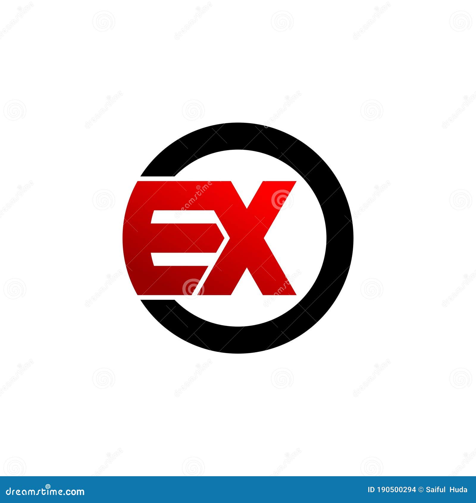 Letter EX Monogram Logo Icon Design Vector. Stock Vector - Illustration ...