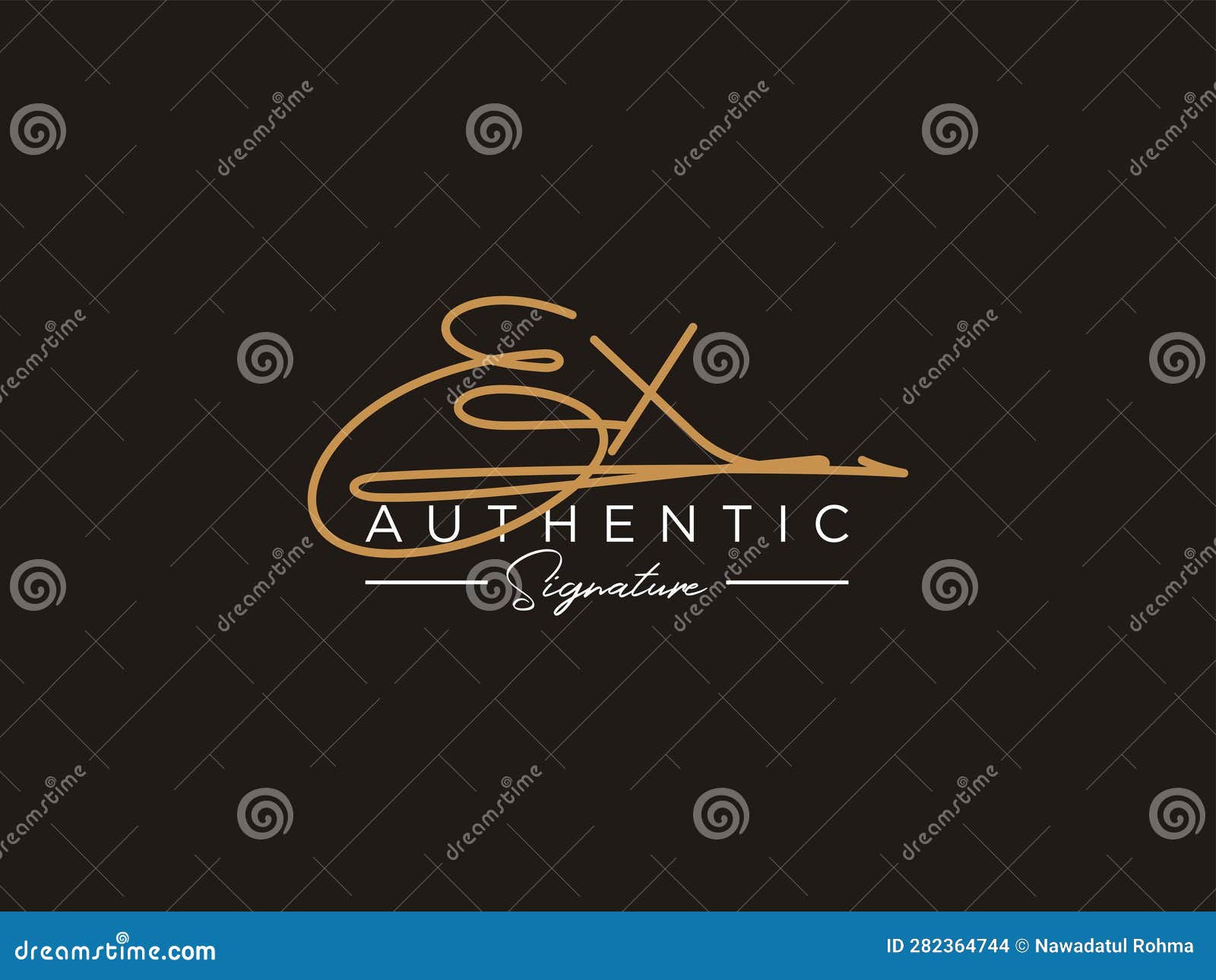 Letter EX Signature Logo Template Vector Stock Vector - Illustration of ...