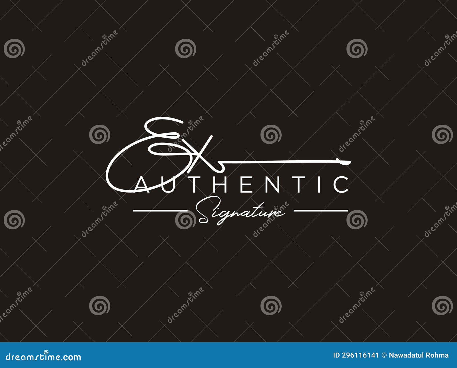 Letter EX Signature Logo Template Vector Stock Vector - Illustration of ...