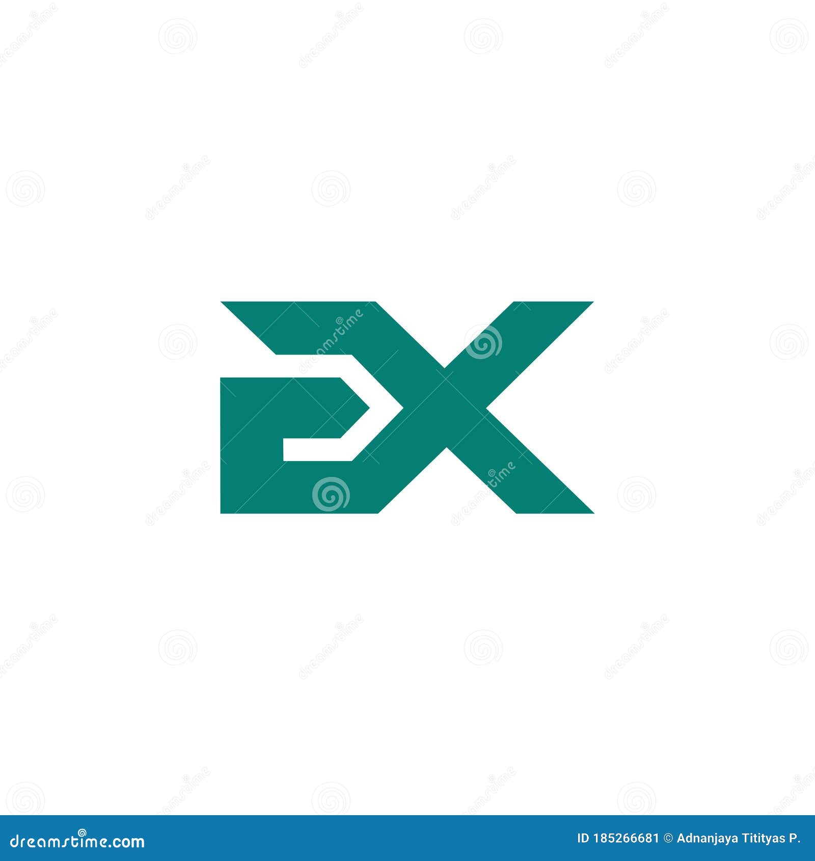 Letter Ex Simple Arrow Geometric Design Symbol Logo Vector Stock ...