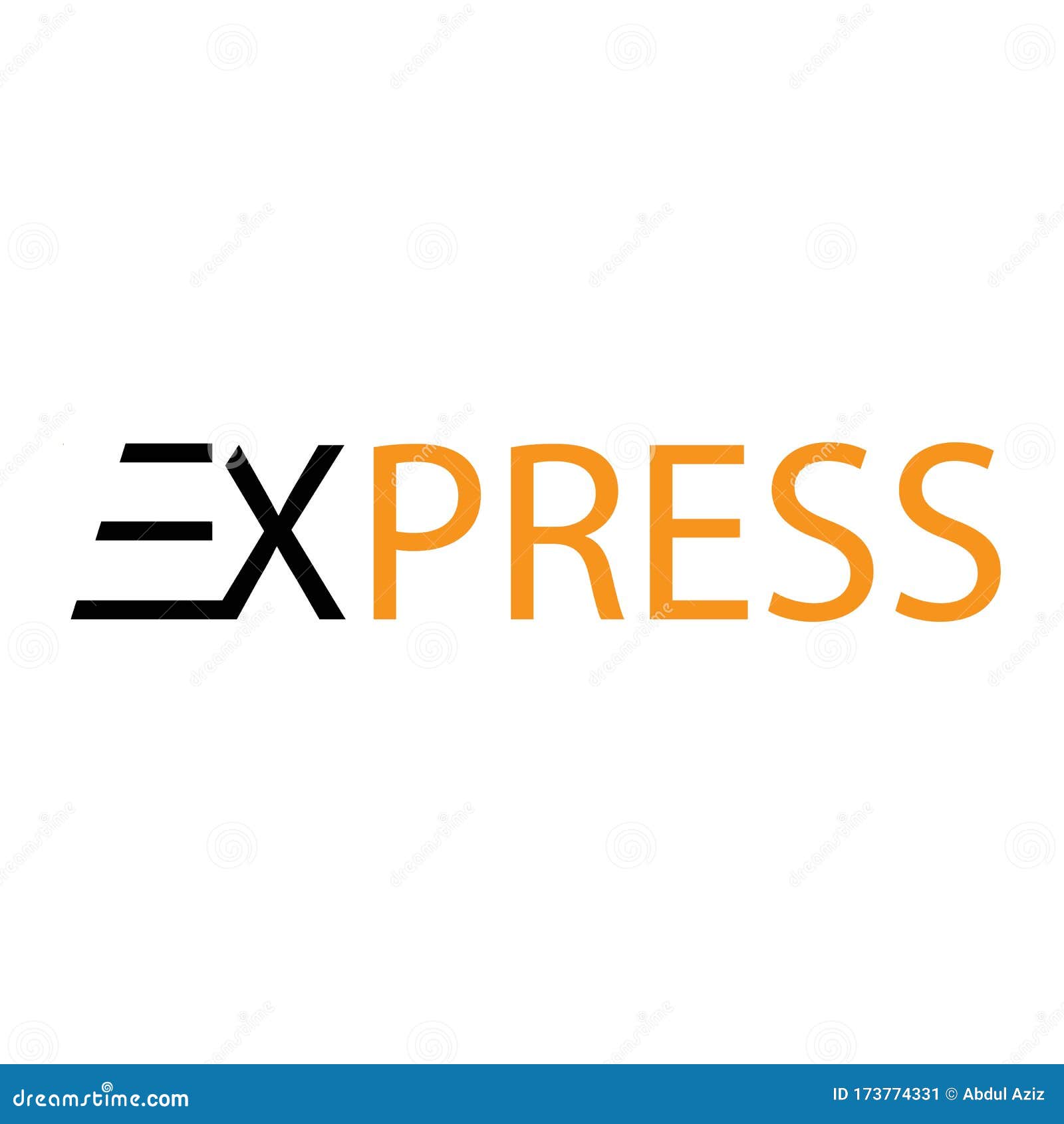 Express logo vector stock vector. Illustration of product - 173774331
