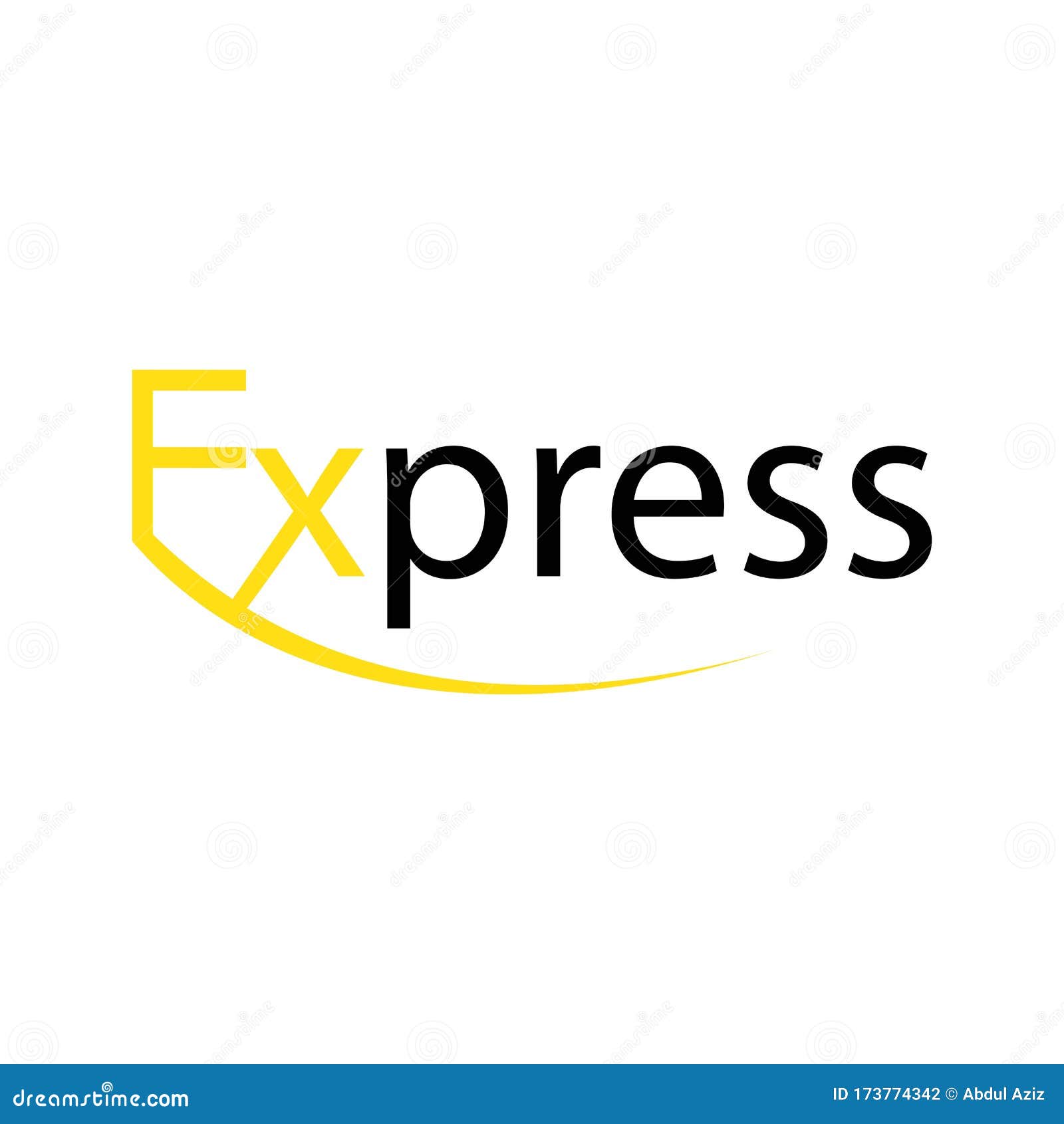 Express logo vector stock vector. Illustration of branding - 173774342