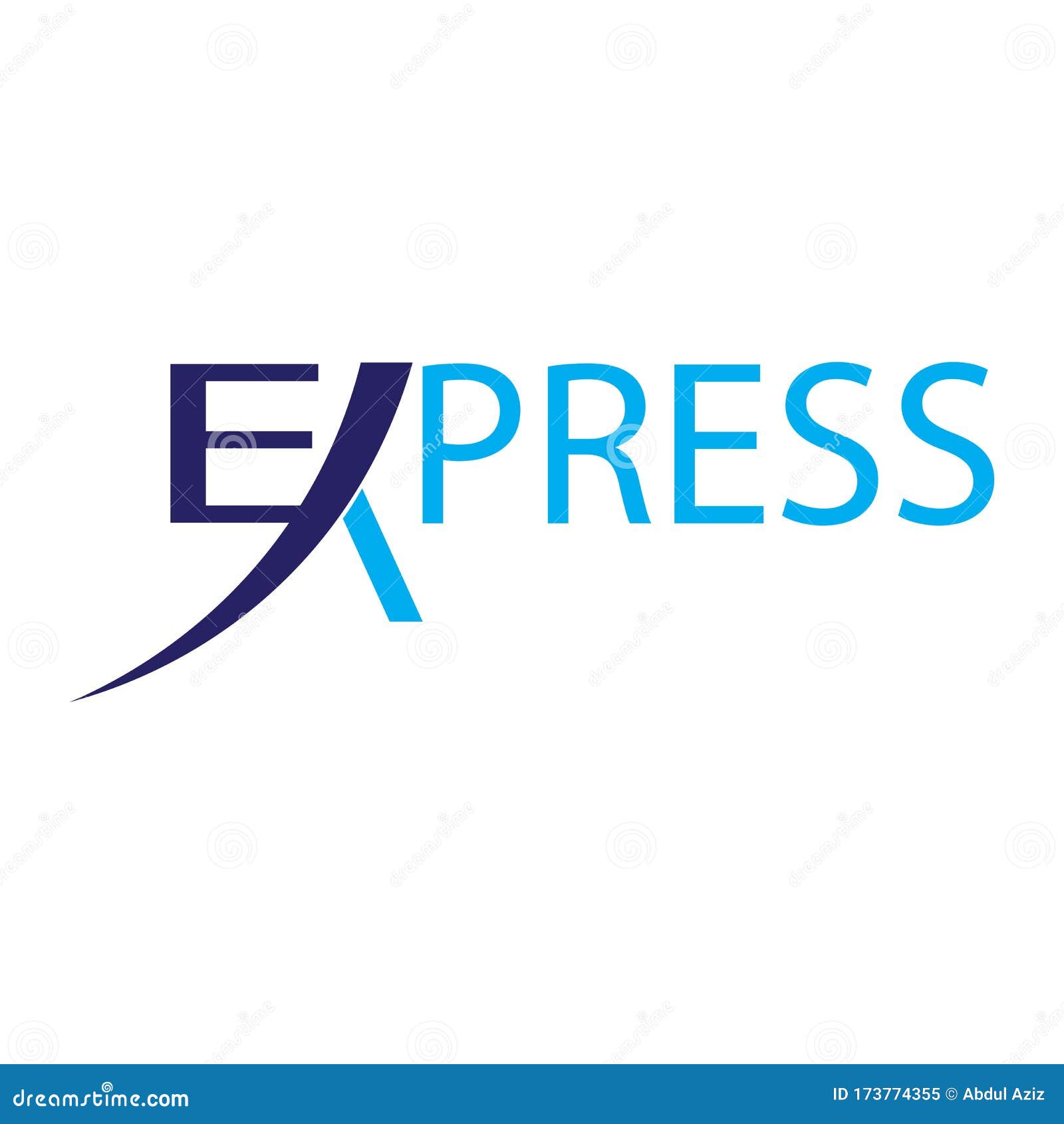 Express logo vector stock vector. Illustration of agency - 173774355