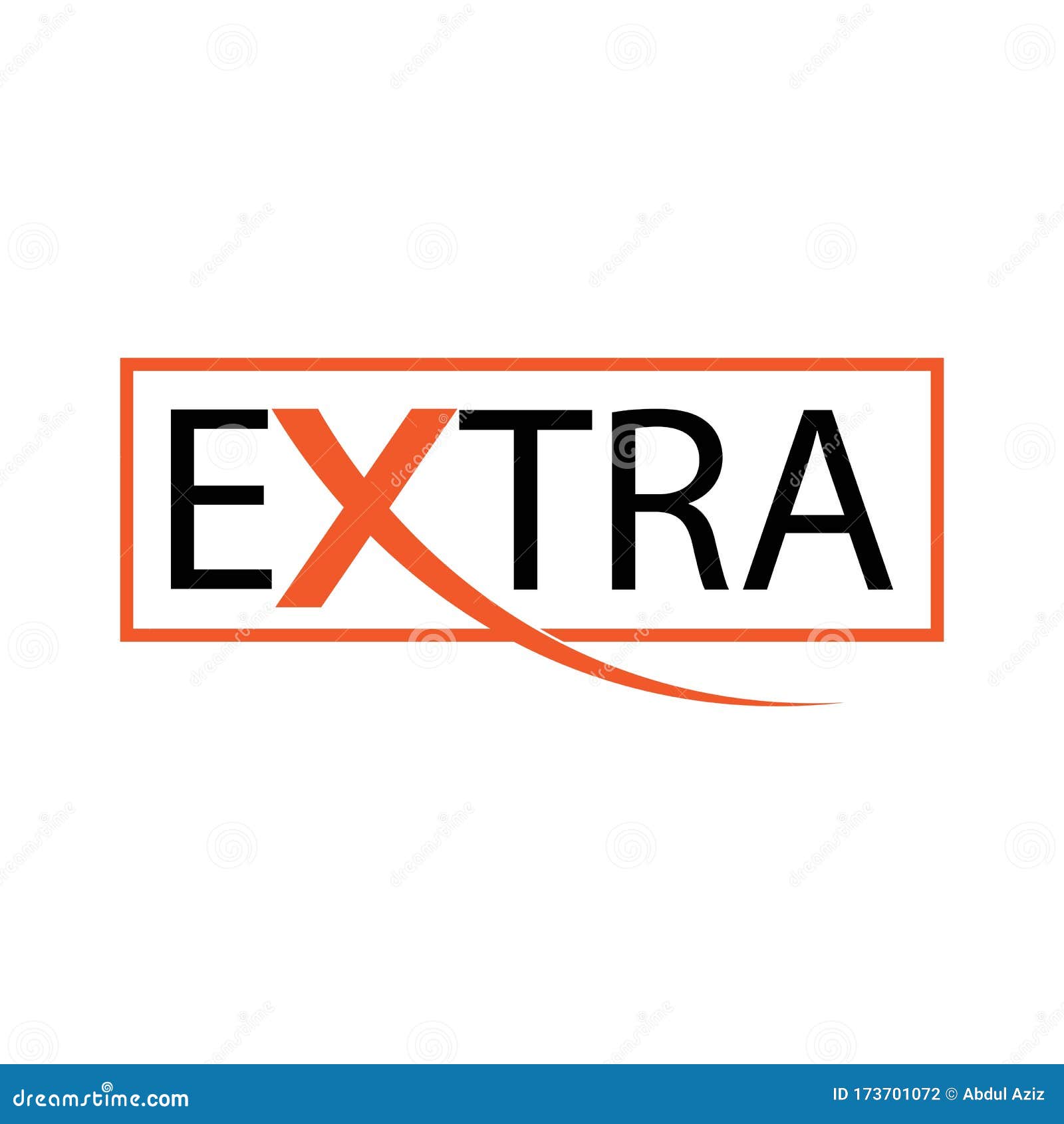 Extra logo vector stock vector. Illustration of sketch - 173701072