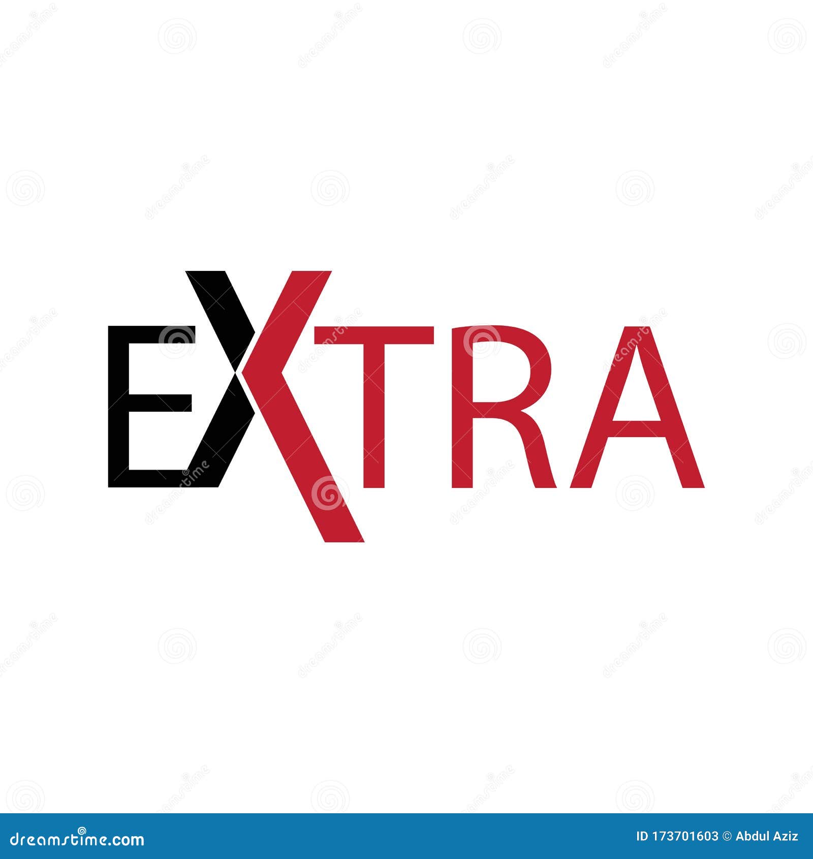 Extra logo vector stock vector. Illustration of word - 173701603