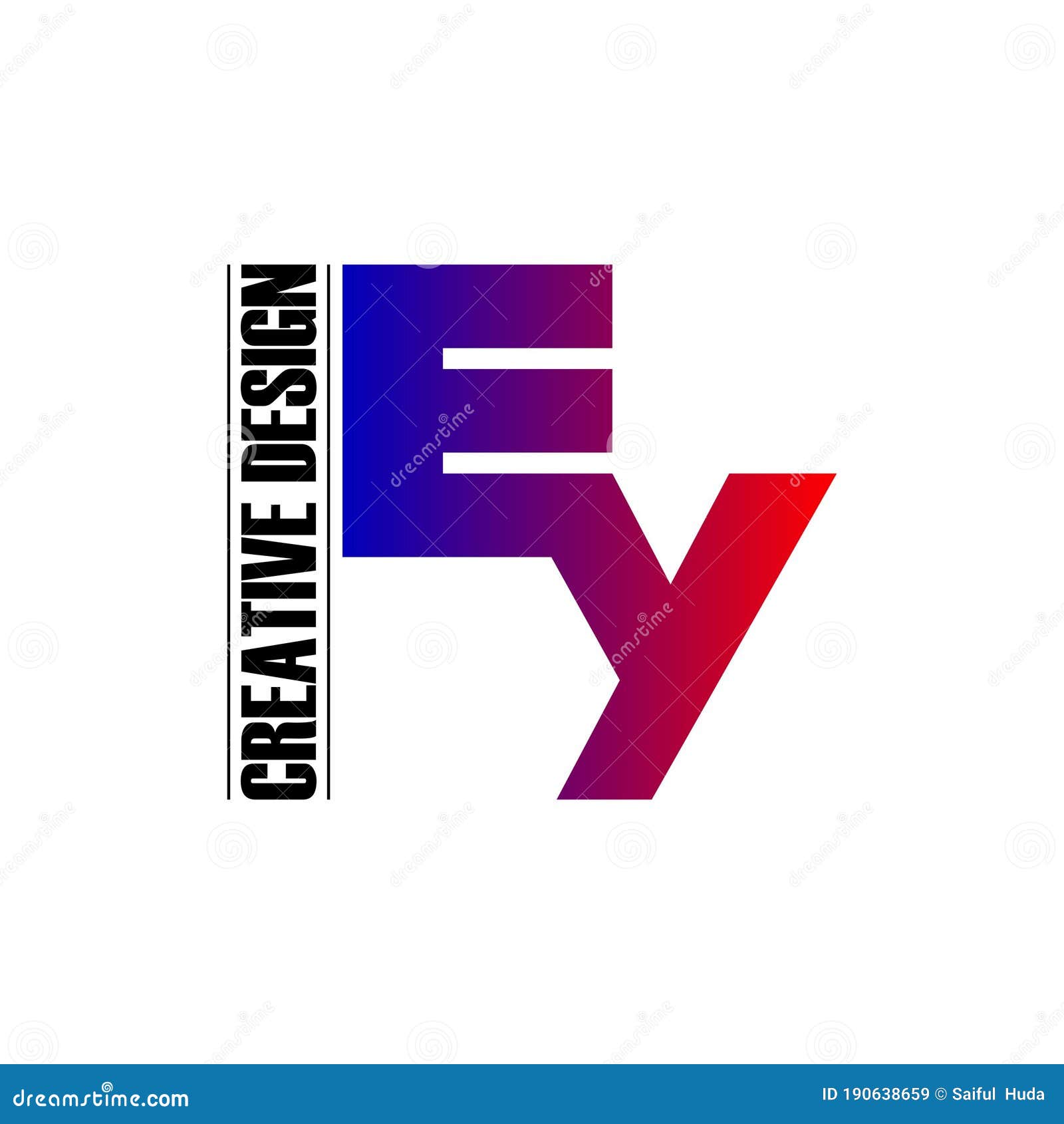 Letter EY Monogram Logo Icon Design Vector. Stock Vector - Illustration ...