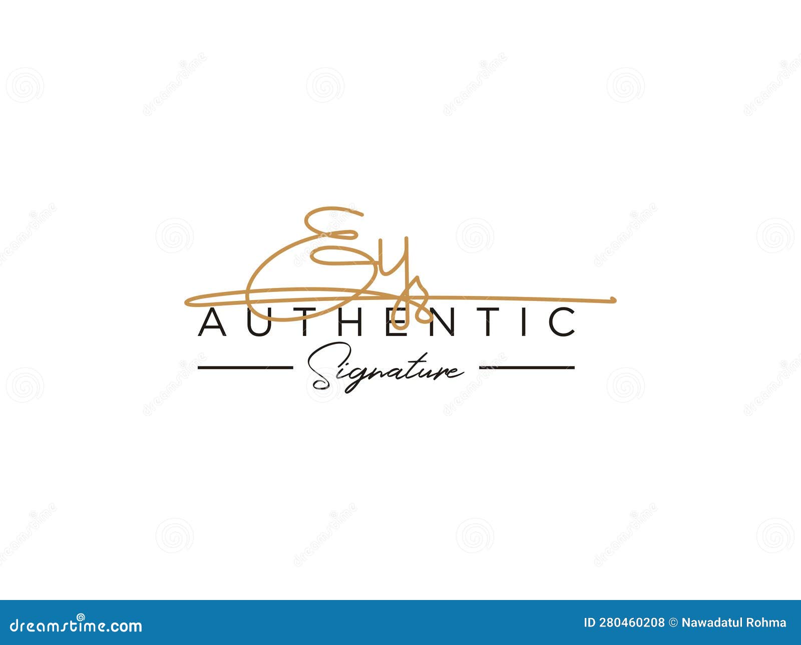 Letter EY Signature Logo Template Vector Stock Vector - Illustration of ...
