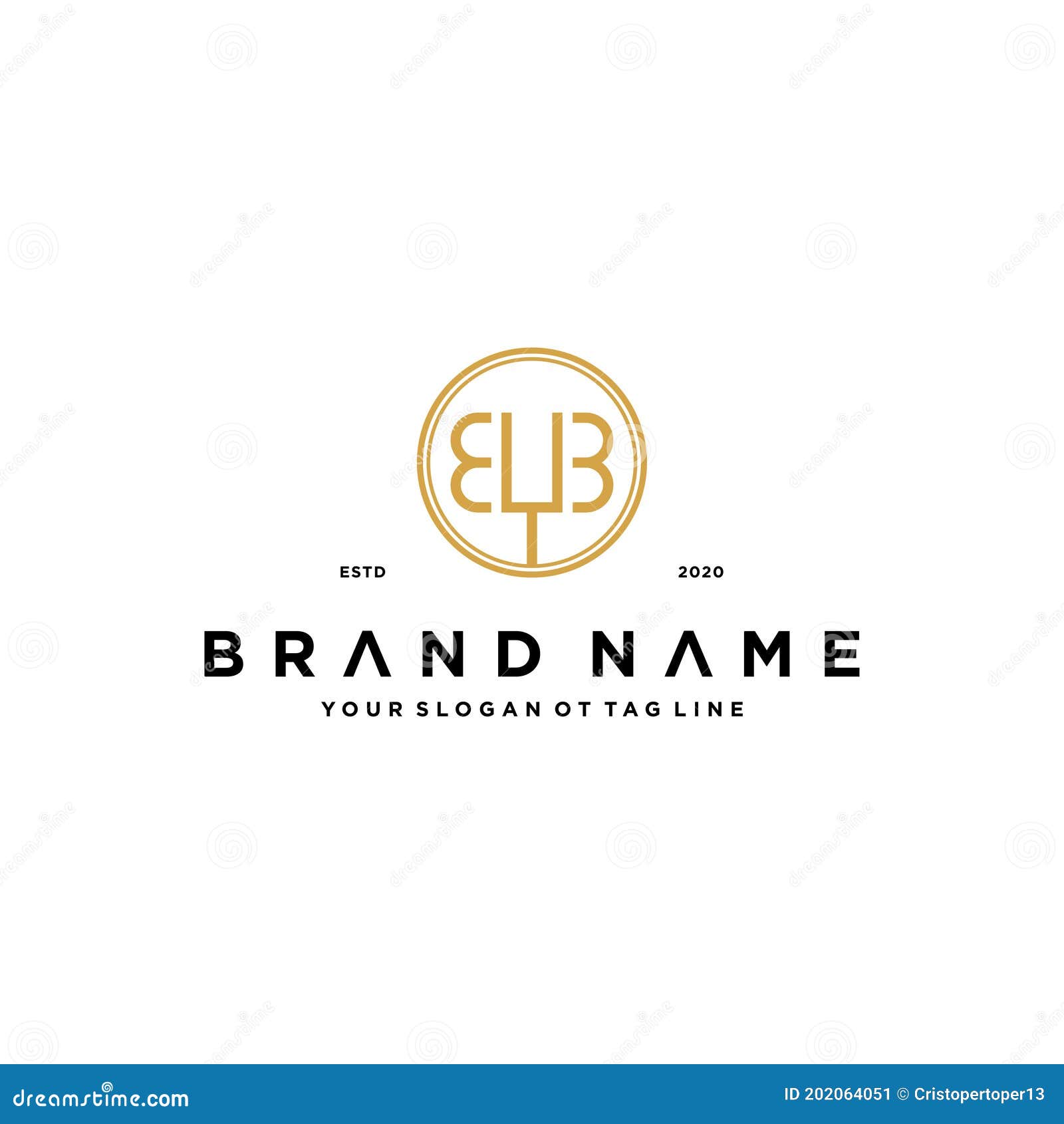 Letter EYB Logo Design Concept Vector Stock Vector - Illustration of ...