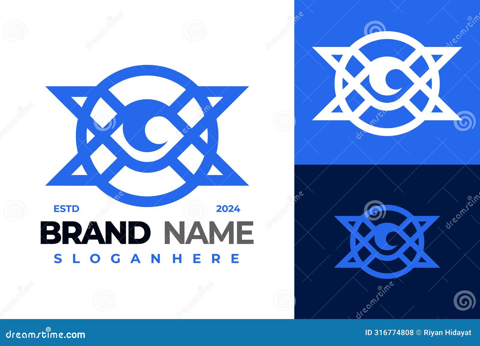 Letter X Eye Logo Design Vector Symbol Icon Illustration Stock Vector ...