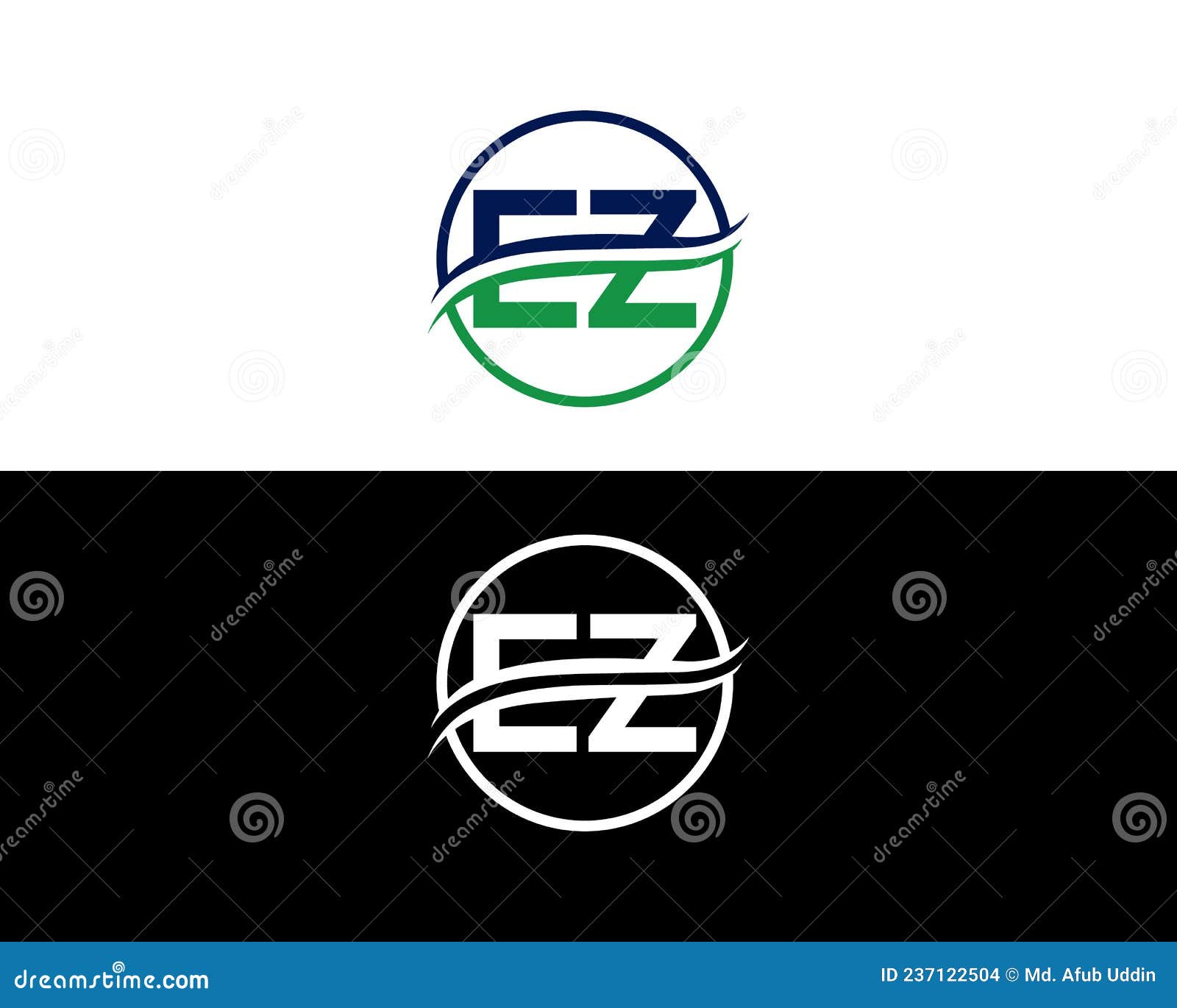 Letter EZ Logo Icon Vector Design Concept Stock Vector - Illustration ...