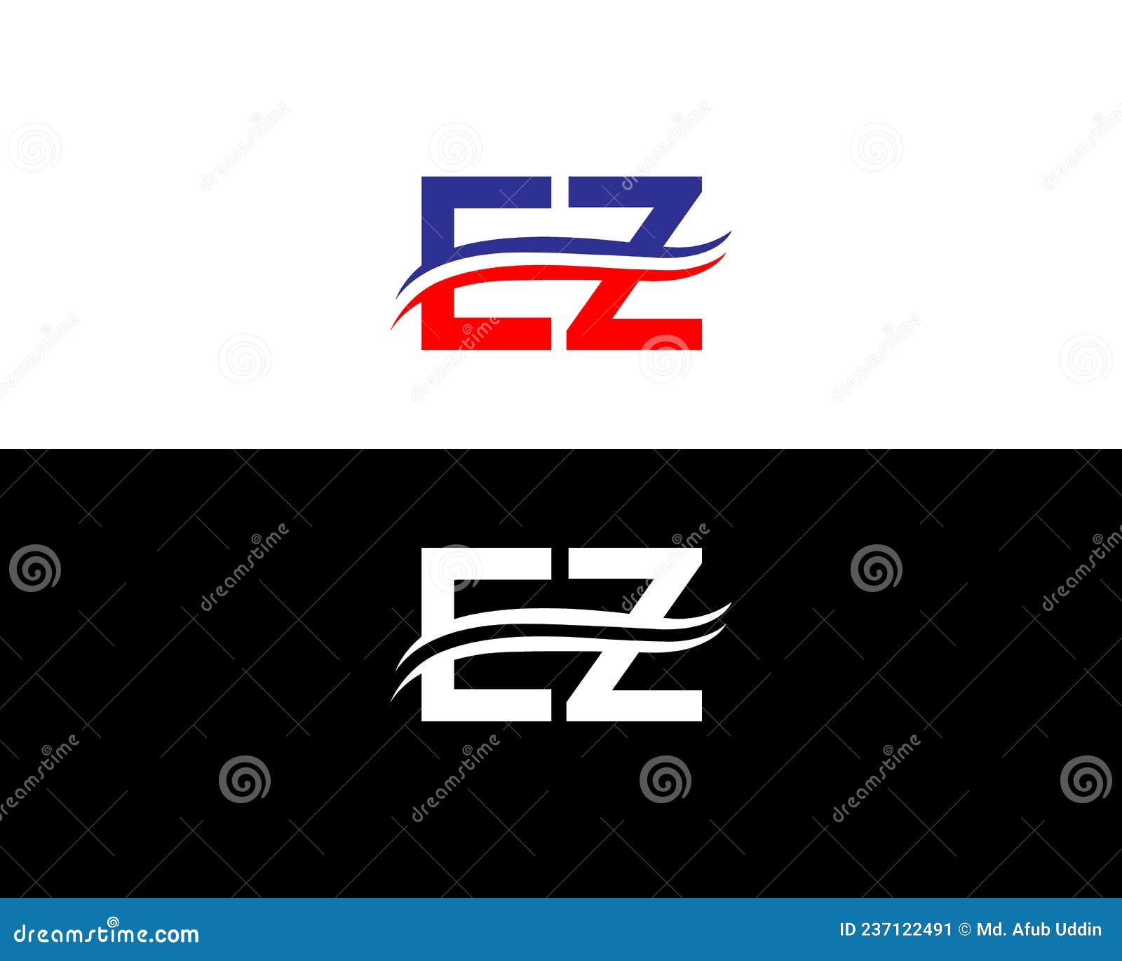 Letter EZ Logo Monogram Vector Stock Vector - Illustration of idea ...