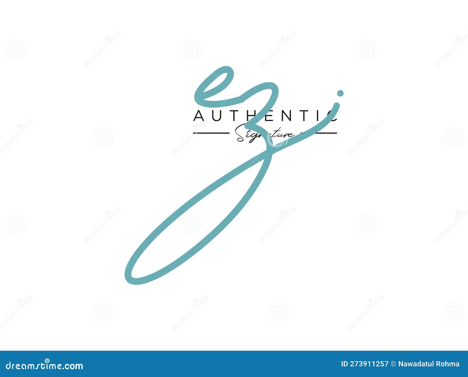 Letter EZ Signature Logo Template Vector Stock Vector - Illustration of ...