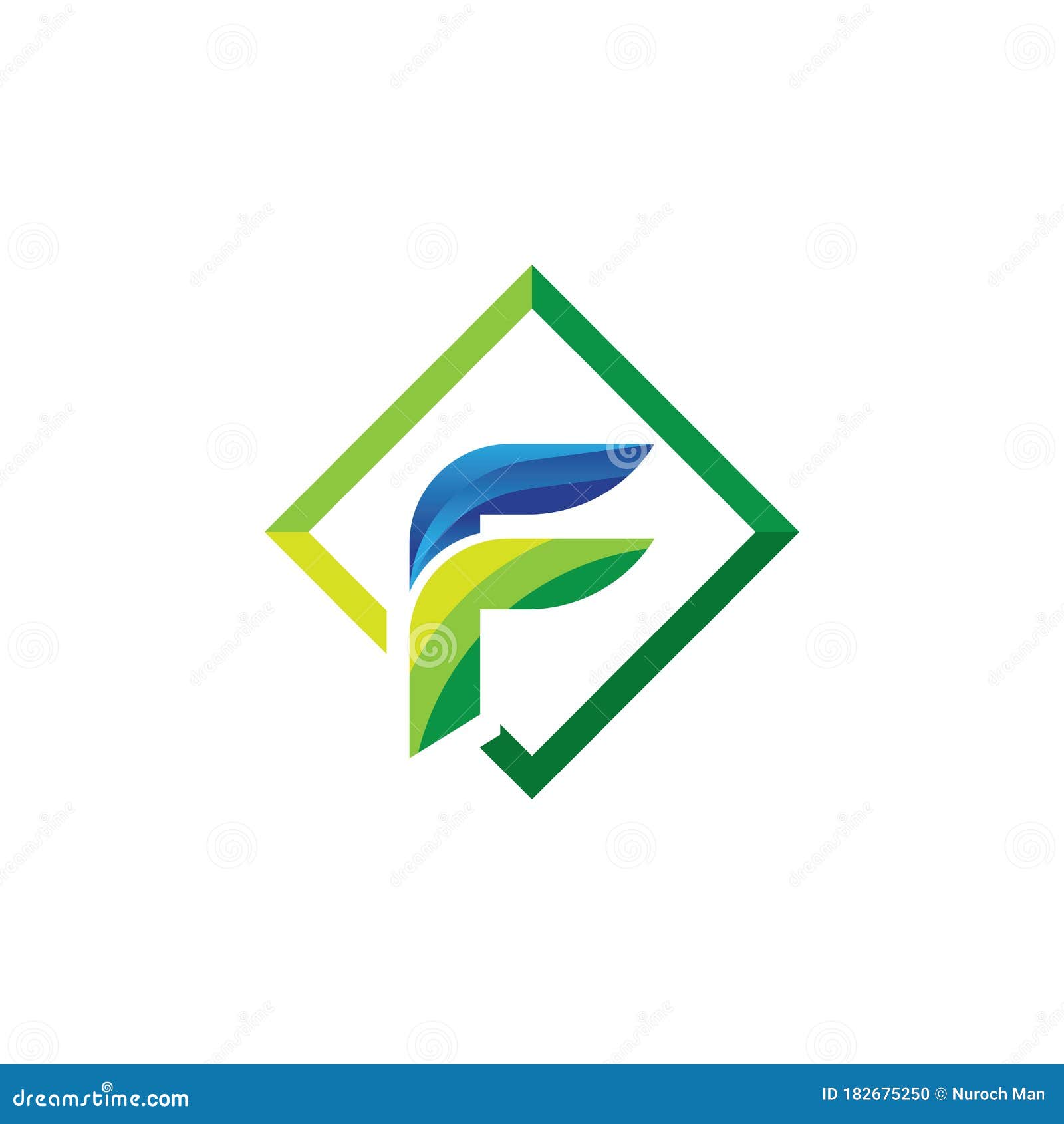 Letter F Abstract Logo Vector. Stock Vector - Illustration of line ...