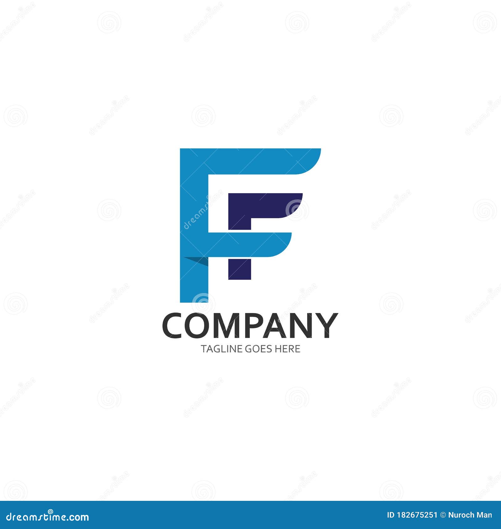 Letter F Abstract Logo Vector. Stock Vector - Illustration of ...
