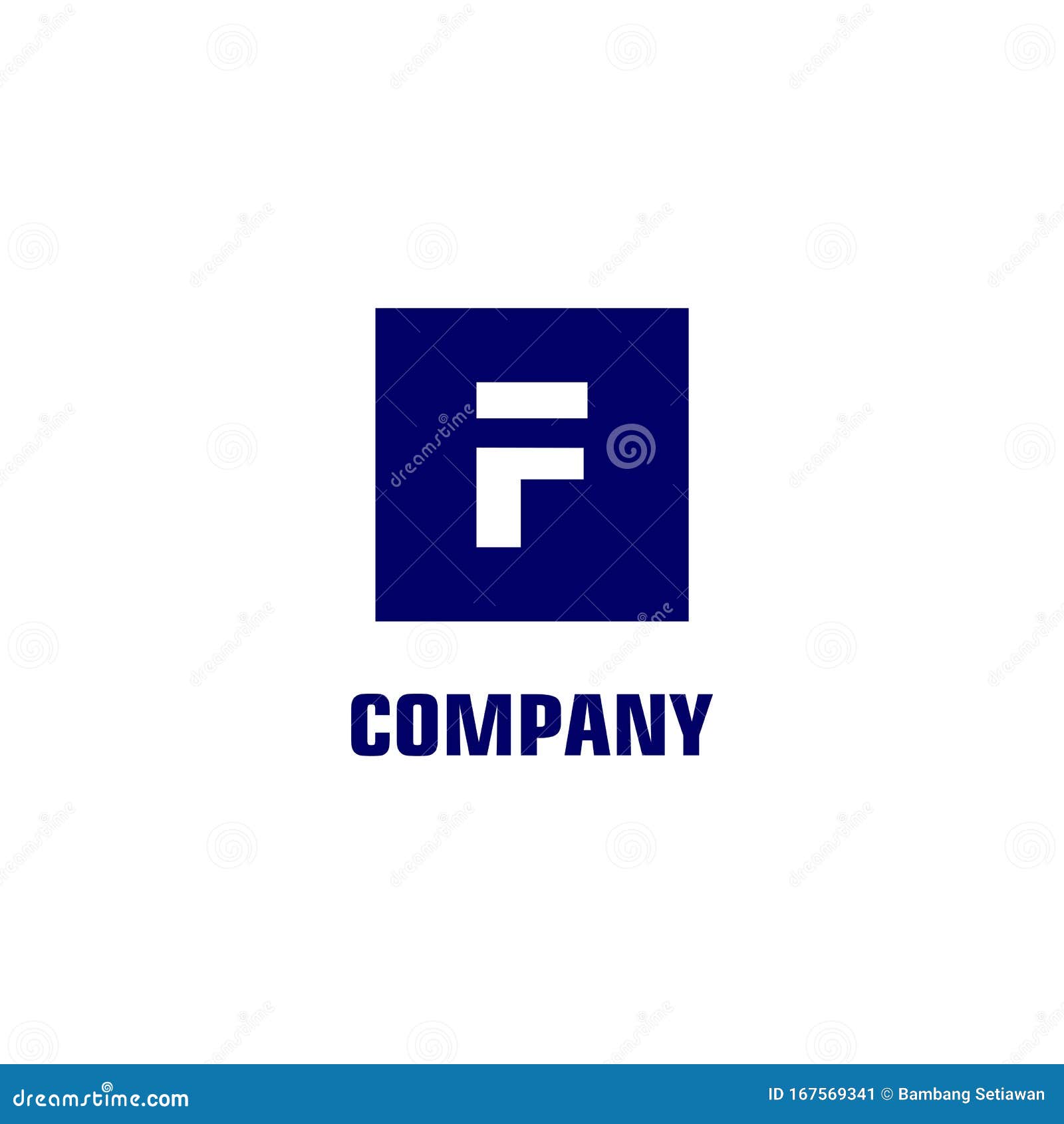 Letter F Alphabetic Logo Design Template, Box, Rectangle, Square Logo ...