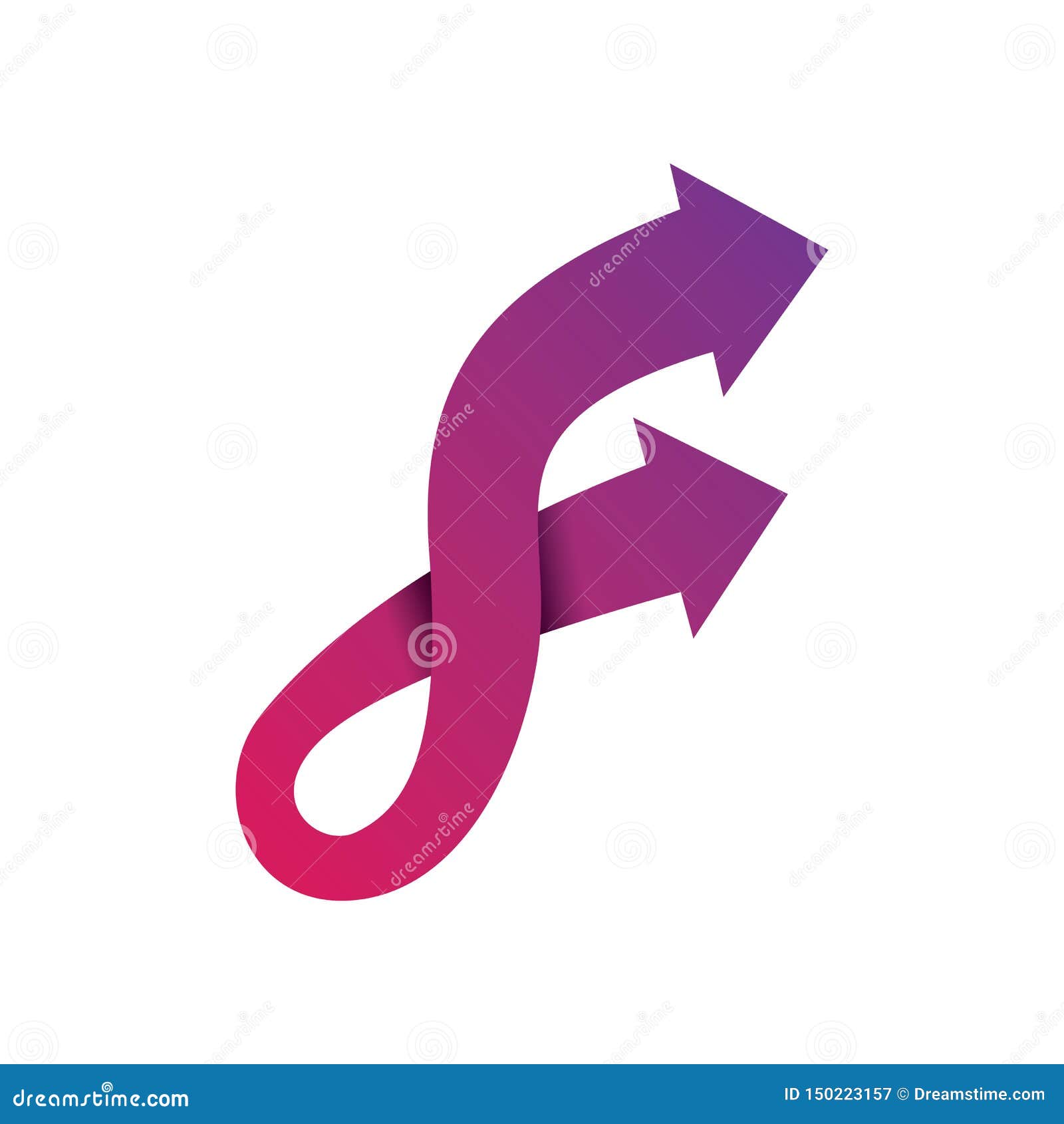 Letter F Arrow Gradient Logo Vector Stock Vector - Illustration of ...