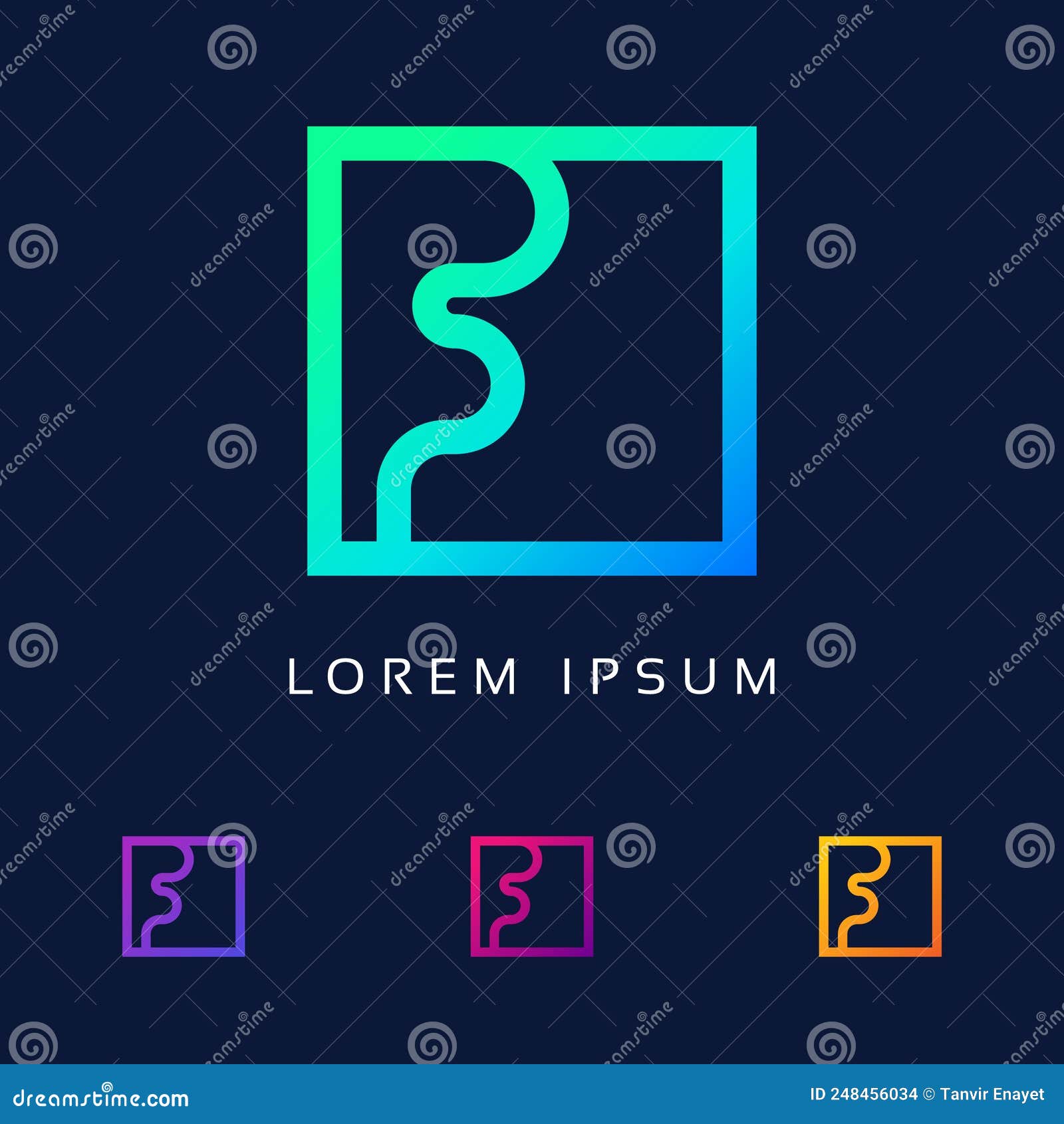 Letter F Box Logo Icon Design Template Elements Stock Vector ...