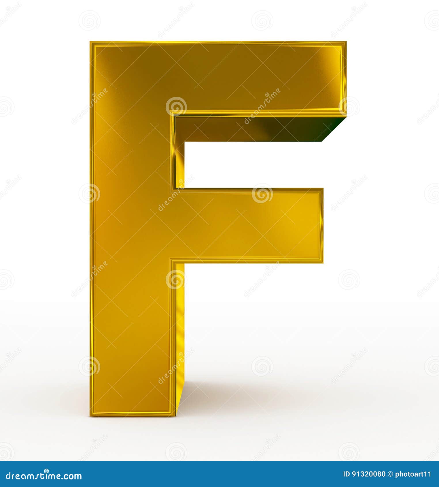 3d Letter F