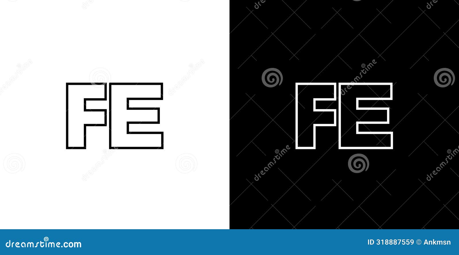 Letter F And E, FE Logo Design Template. Minimal Monogram Initial Based ...