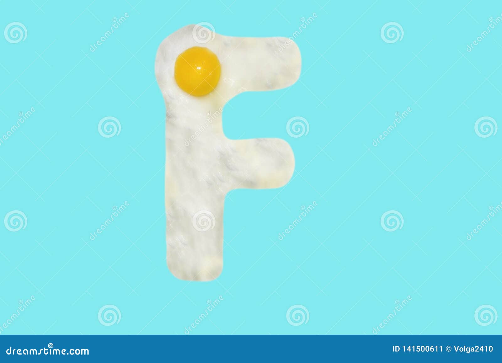 The Letter F from a Fried Egg Stock Image - Image of celebration, color ...
