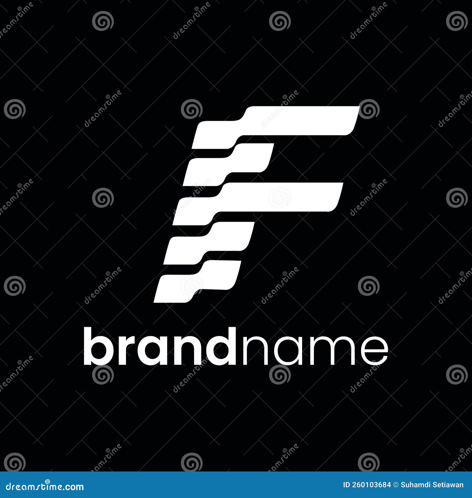 Letter F Logo Design, Simple Minimal Icon Stock Vector - Illustration ...