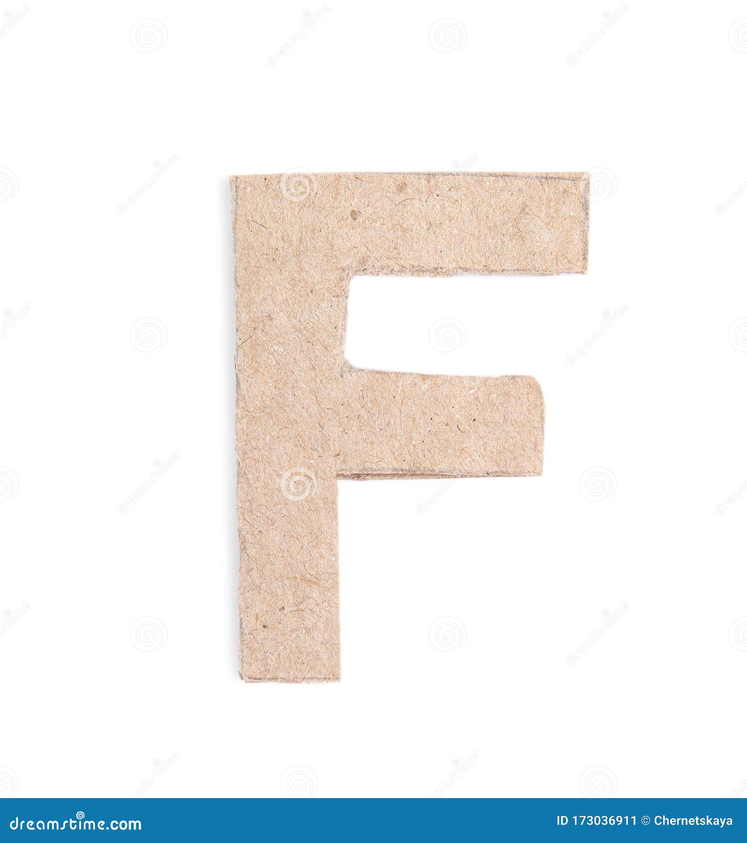 Letter F Made of Cardboard Isolated Stock Image - Image of style ...