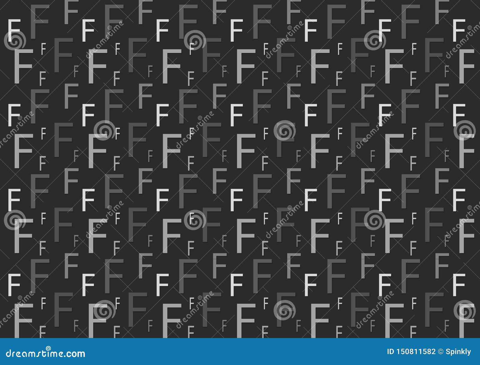 Letter F Pattern in Different Colored Grey Shades for Wallpaper Stock ...