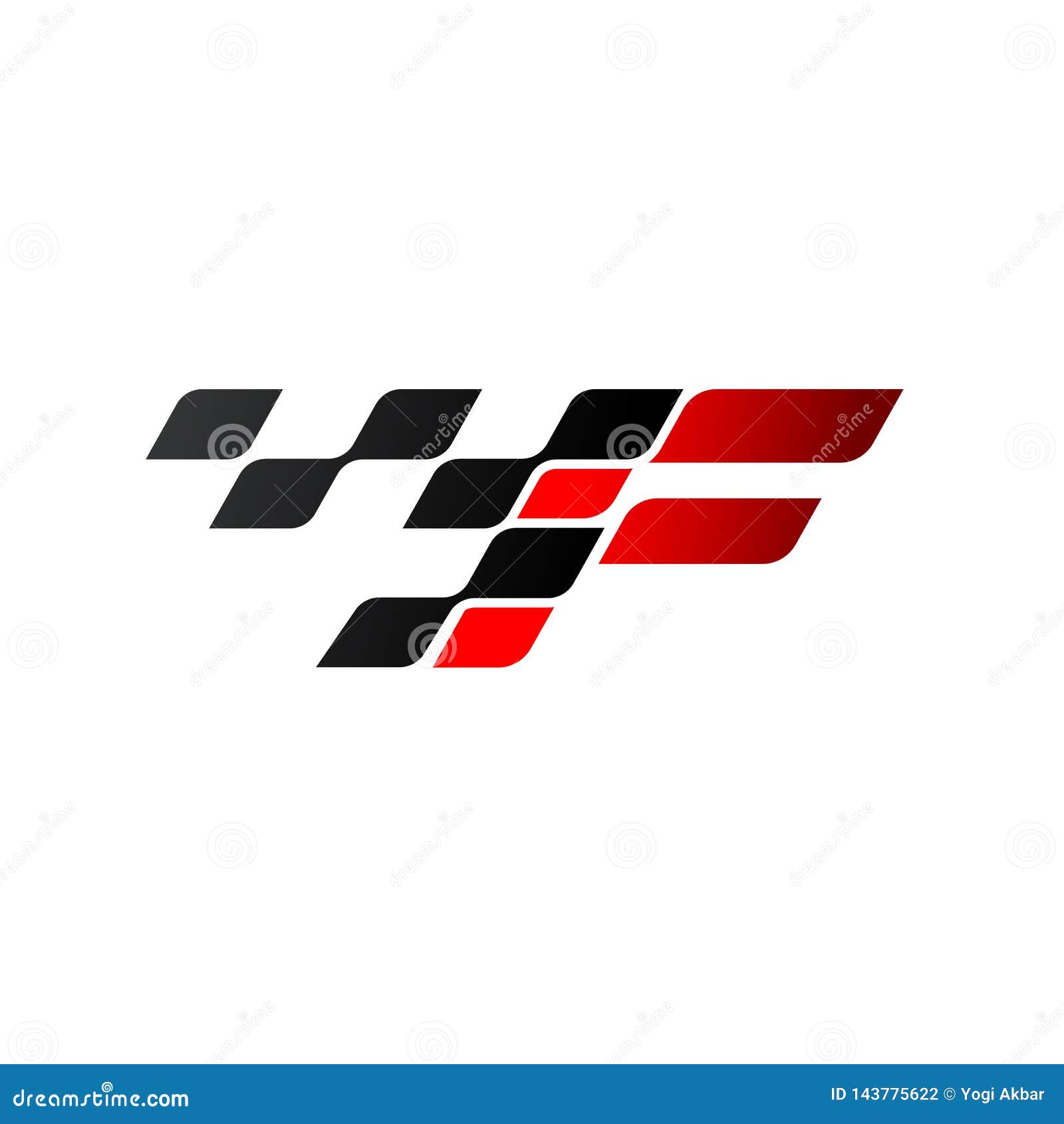 Letter F with Racing Flag Logo Stock Vector - Illustration of internet ...