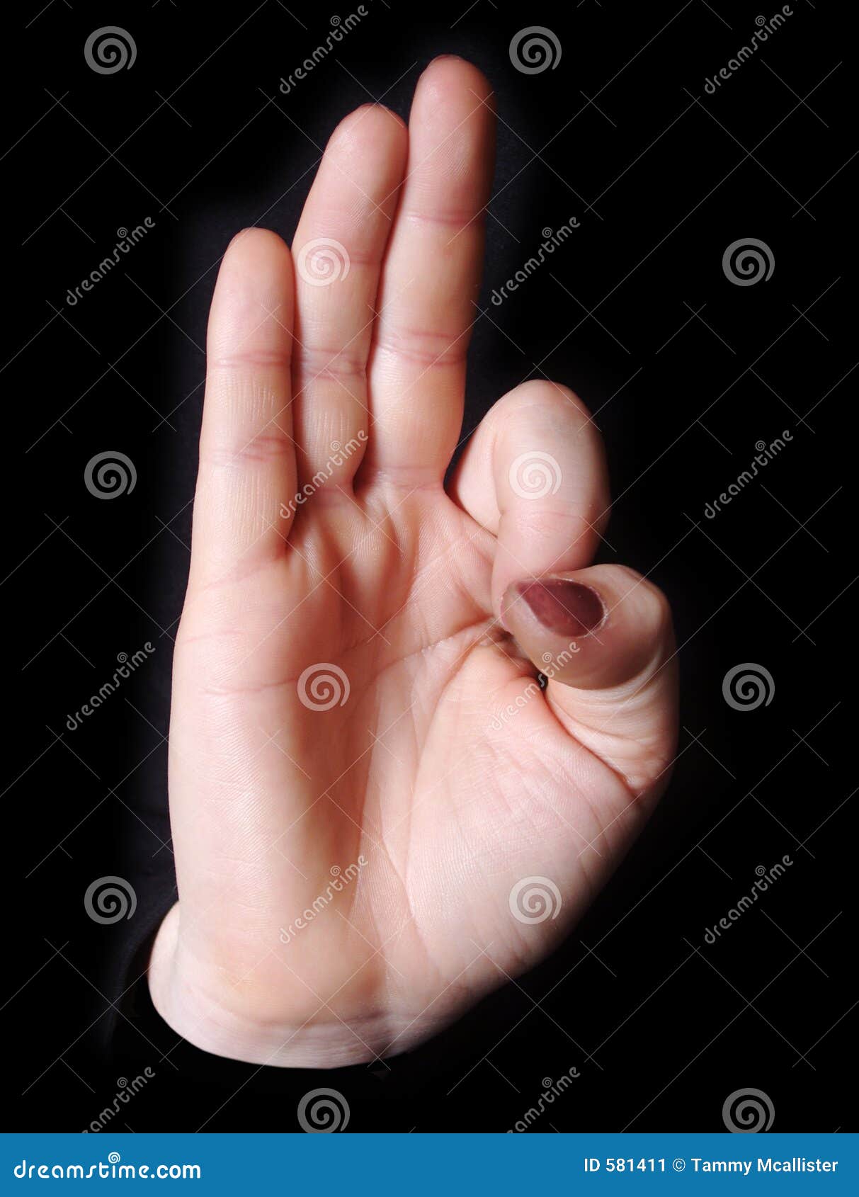 Letter f in sign language stock image. Image of nonverbal - 581411