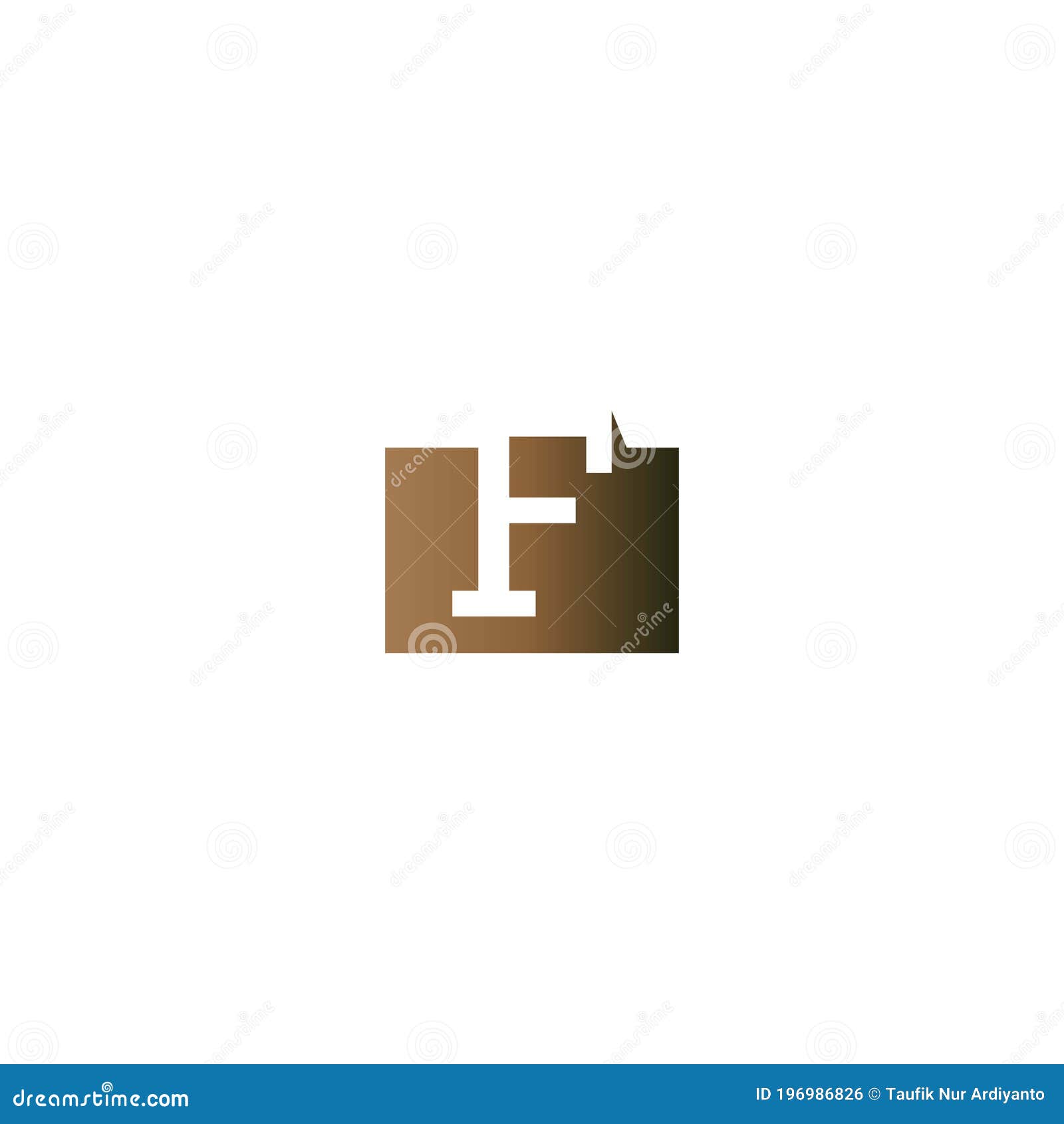 Letter F on the Square Icon Template Stock Vector - Illustration of ...
