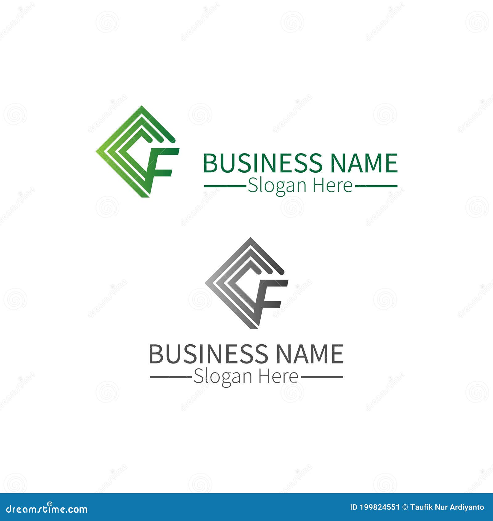 Letter F square logo icon stock vector. Illustration of logotype ...