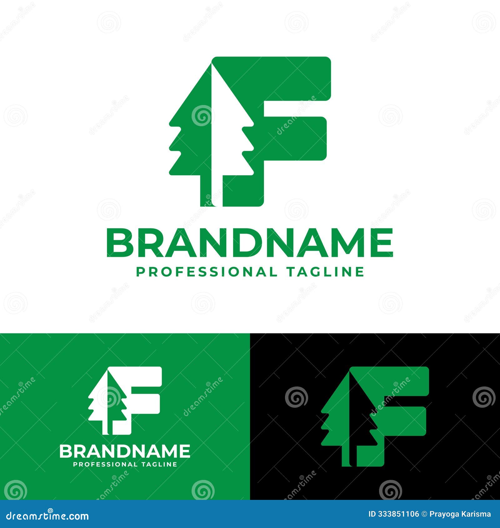 Letter F Tree Logo, for Any Environmental Brands with F Initial Stock ...