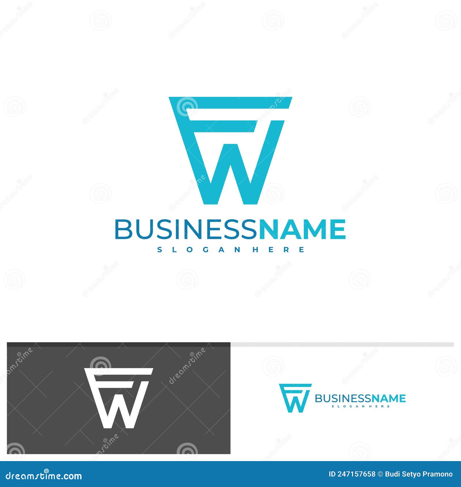 Letter F W Logo Vector Template, Creative F W Logo Design Concepts ...